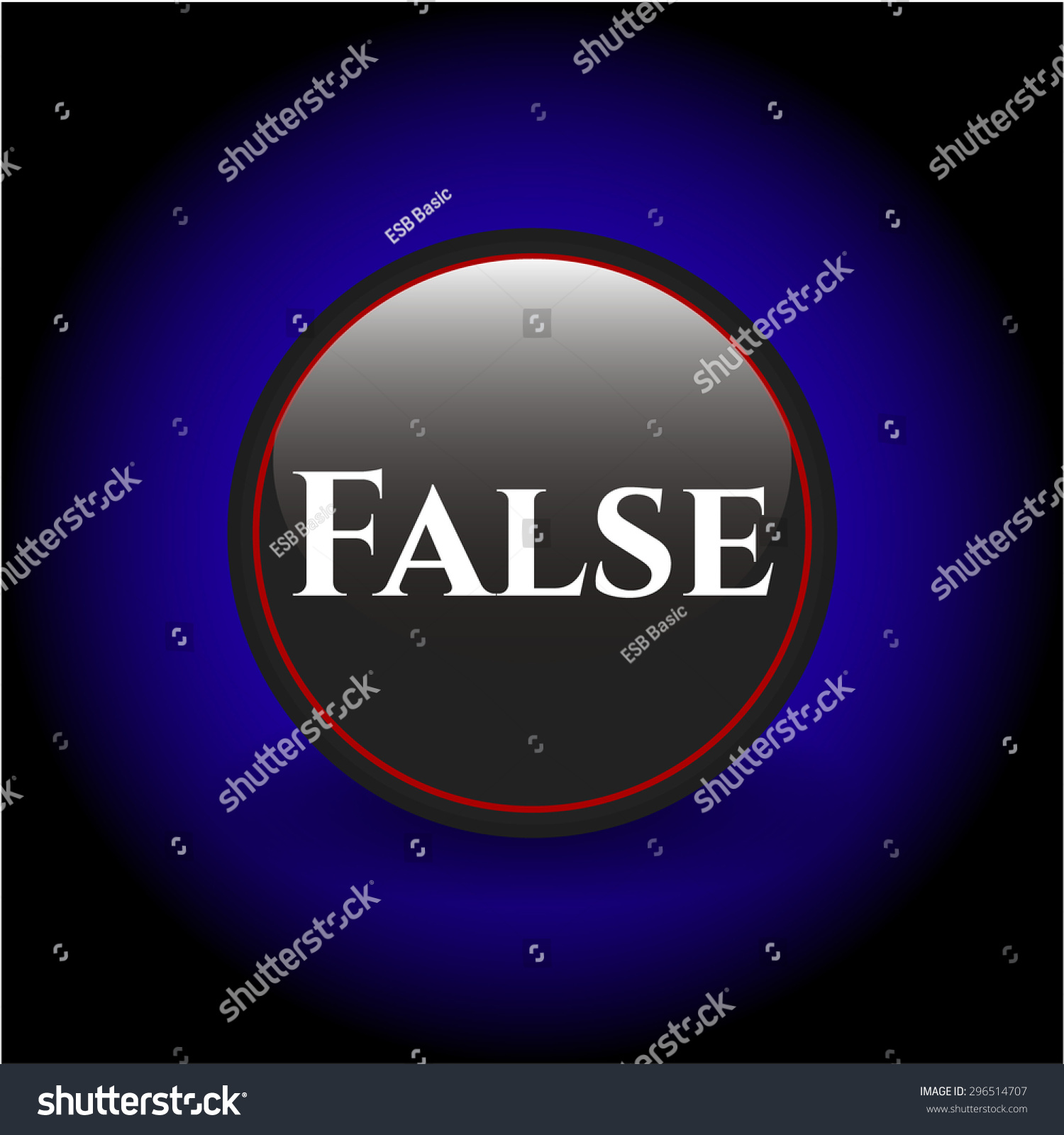 False Black Badge Stock Vector (Royalty Free) 296514707 | Shutterstock