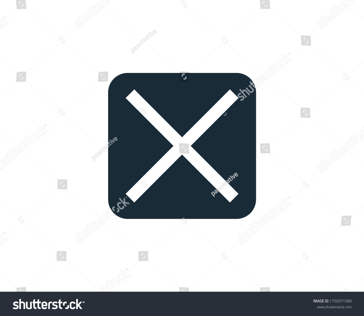 False Icon Vector Logo Template Illustration Stock Vector (Royalty Free ...