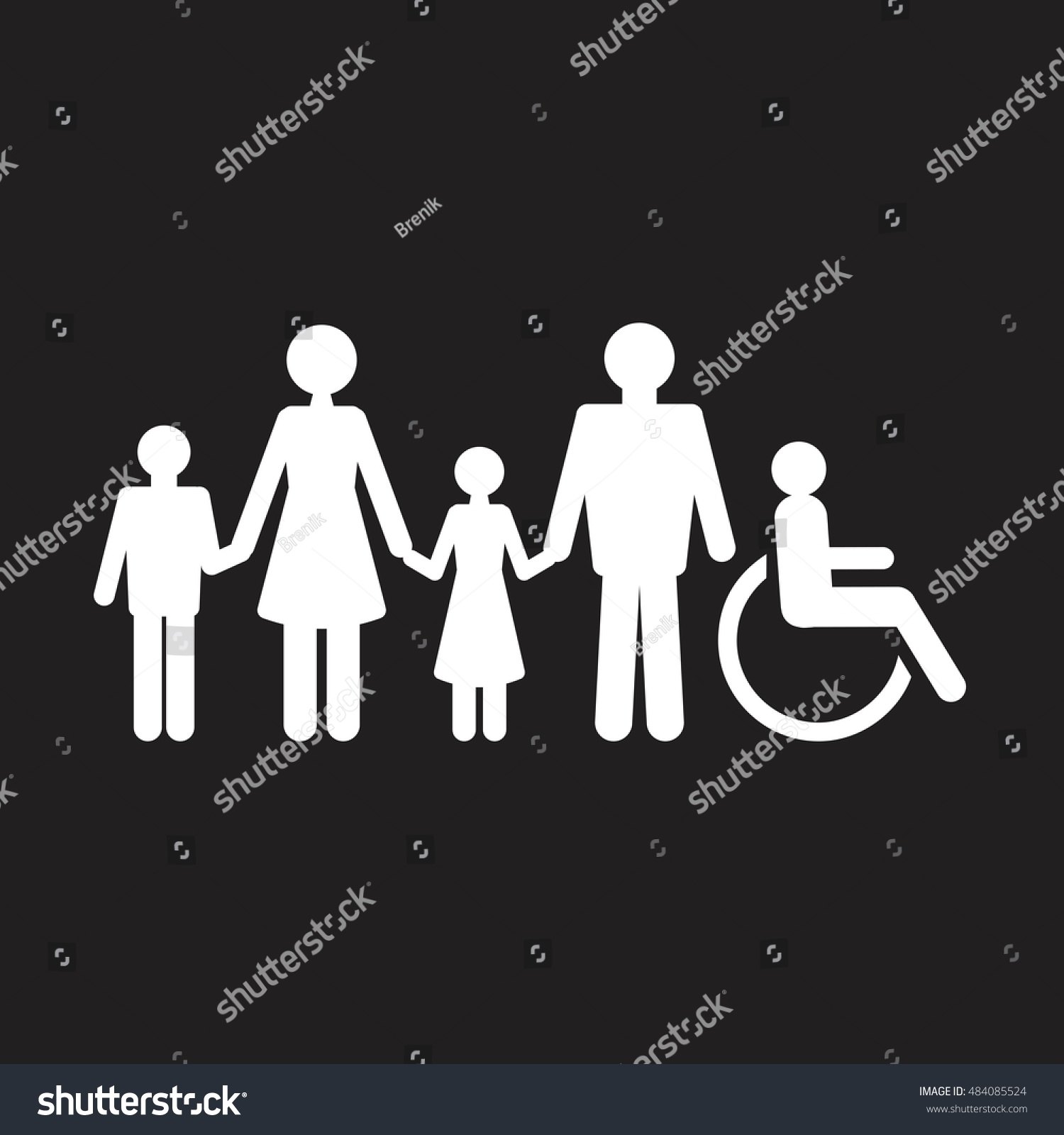 Family Stock Vector (Royalty Free) 484085524 | Shutterstock