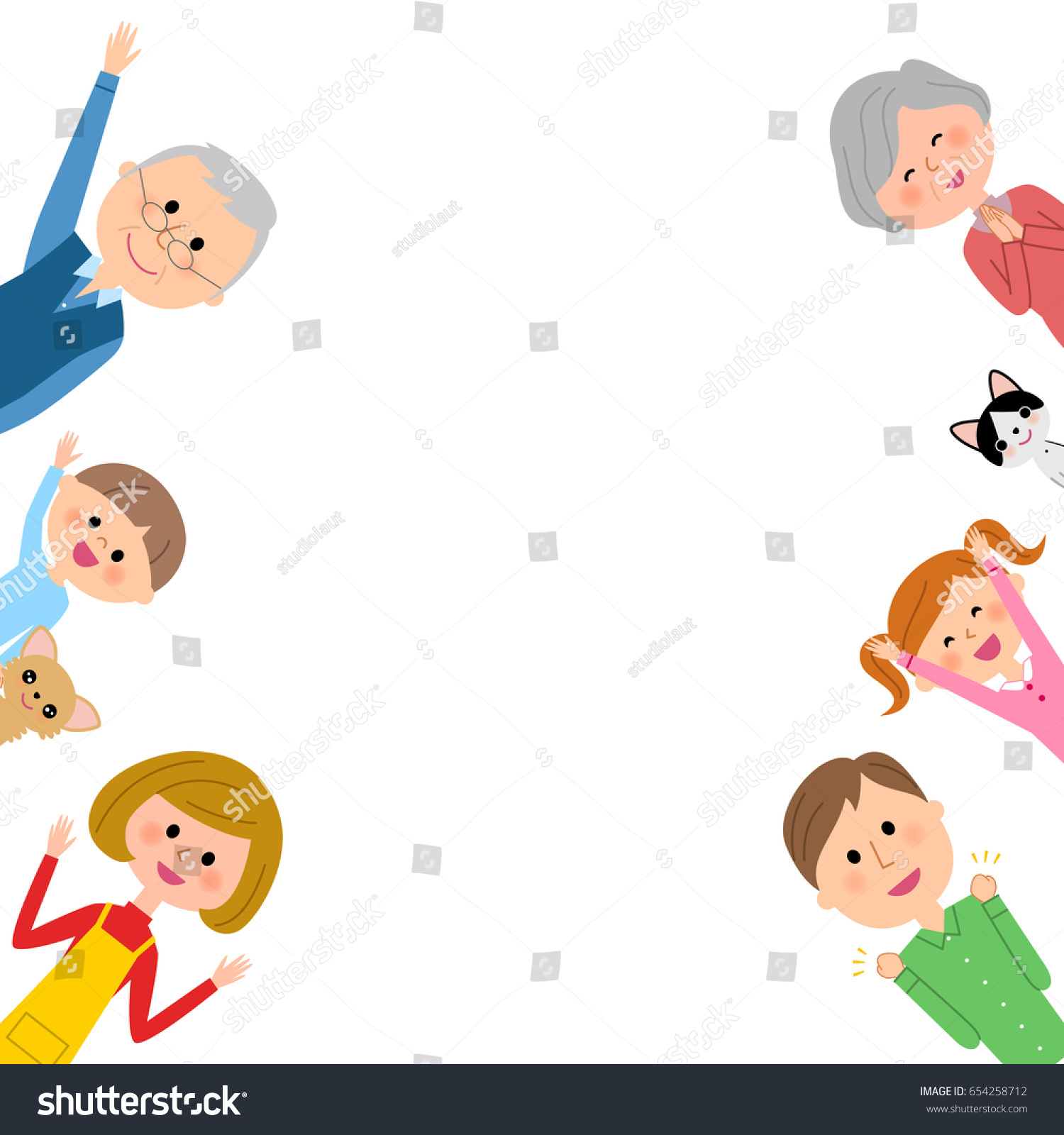 Family Stock Vector (Royalty Free) 654258712 | Shutterstock