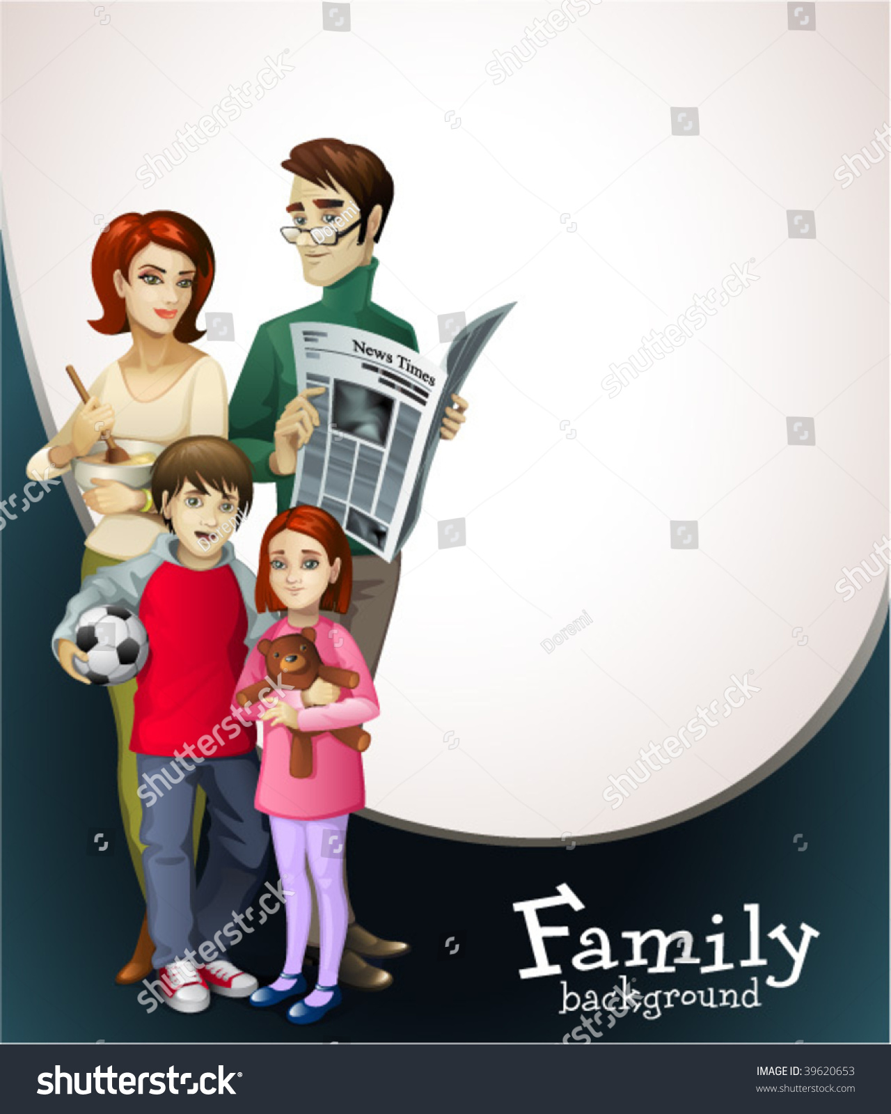 Family Background Stock Vector (Royalty Free) 39620653 | Shutterstock