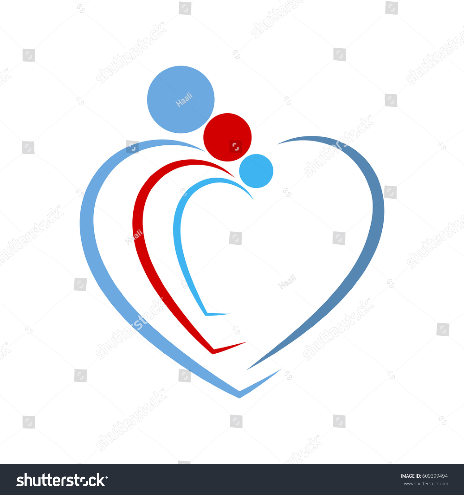 Family Care Symbol Heart Shape Vector Stock Vector (Royalty Free) 609399494 Family Care Symbol Heart Shape Vector Stock Vector (Royalty Free) 609399494