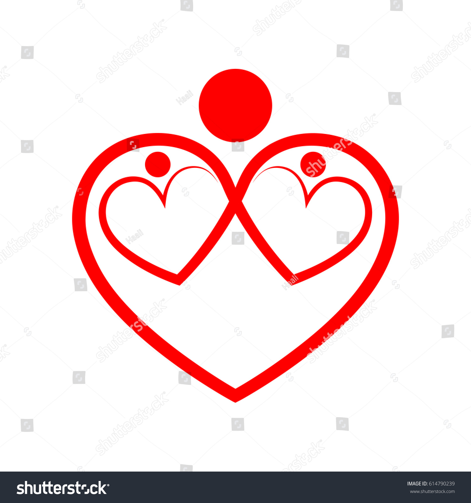 Vektor Stok Family Care Symbol Heart Shape Vector (Tanpa Royalti ... Vektor Stok Family Care Symbol Heart Shape Vector (Tanpa Royalti ...