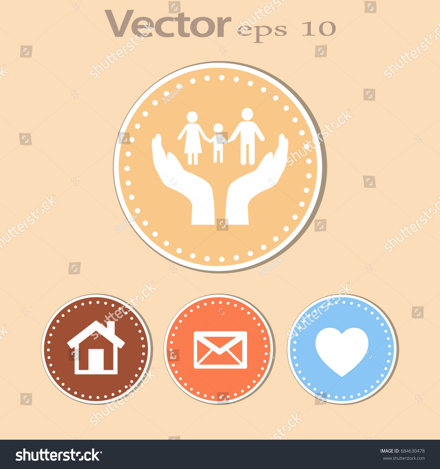 Family Care Vector Stock Vector (Royalty Free) 684630478 | Shutterstock