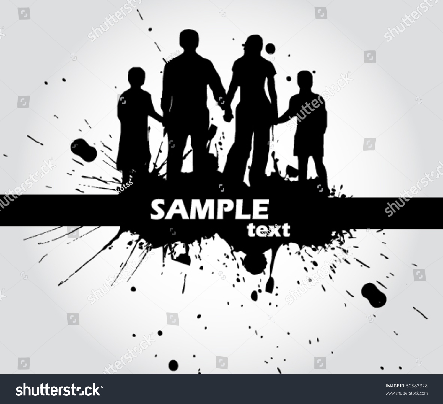 Family Header Stock Vector (Royalty Free) 50583328 | Shutterstock