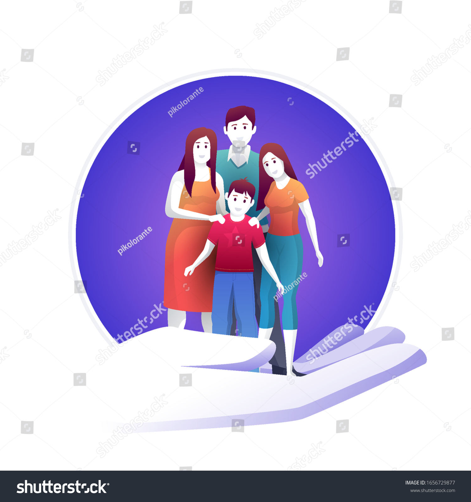 Family Insurance Serves Family Father Mother Stock Vector (Royalty Free ... Family Insurance Serves Family Father Mother Stock Vector (Royalty Free ...