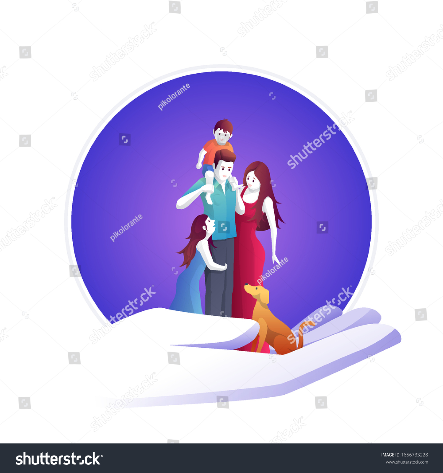Family Insurance Serves Family Father Mother Stock Vector (Royalty Free ... Family Insurance Serves Family Father Mother Stock Vector (Royalty Free ...