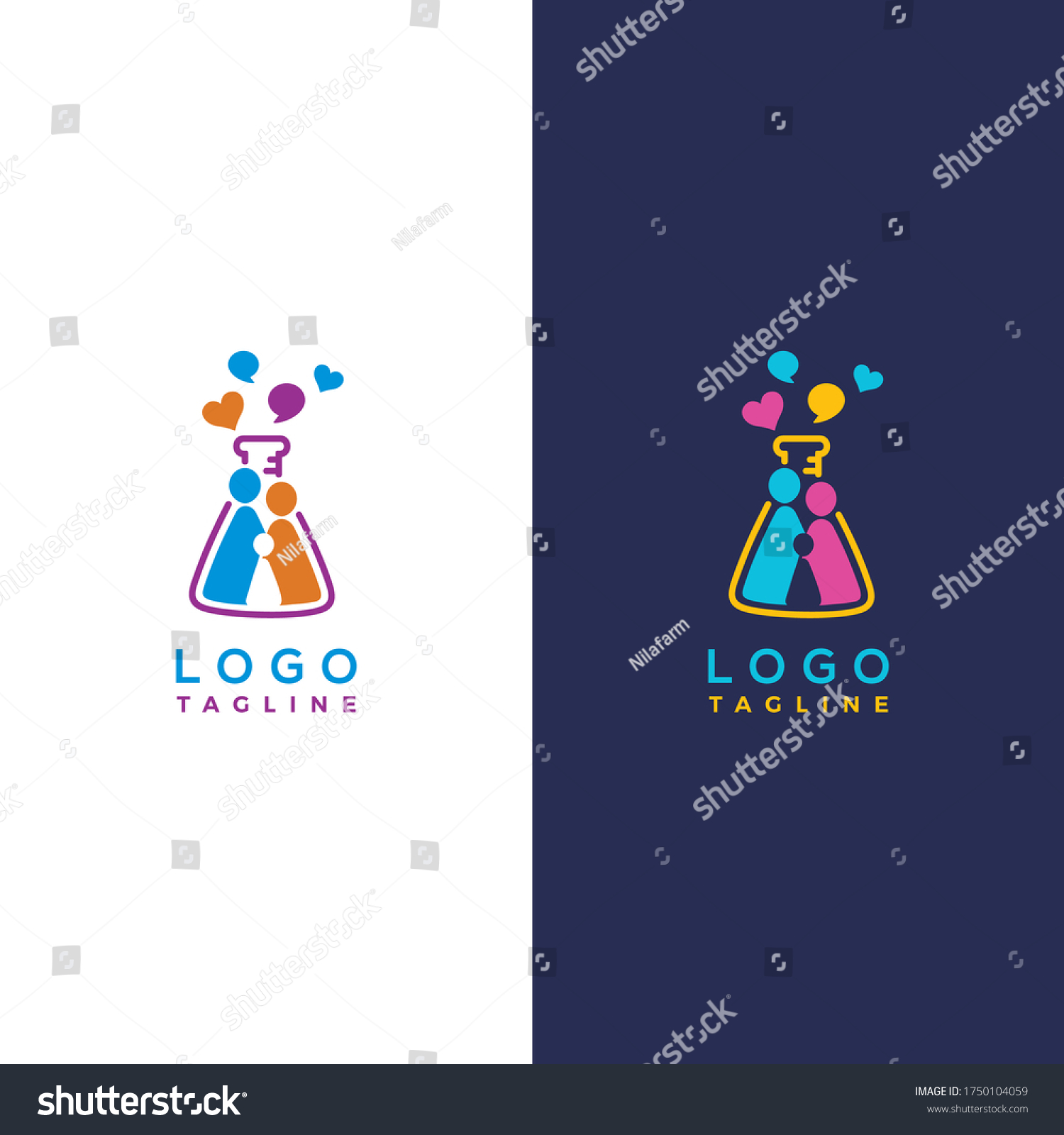 Family Lab Logo Design Template Vector Stock Vector (Royalty Free ...