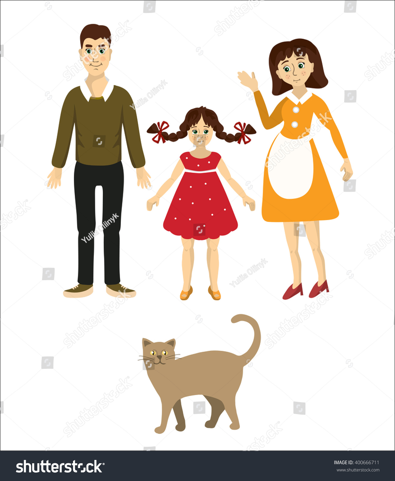 Family Pet Vector Stock Vector (Royalty Free) 400666711 | Shutterstock