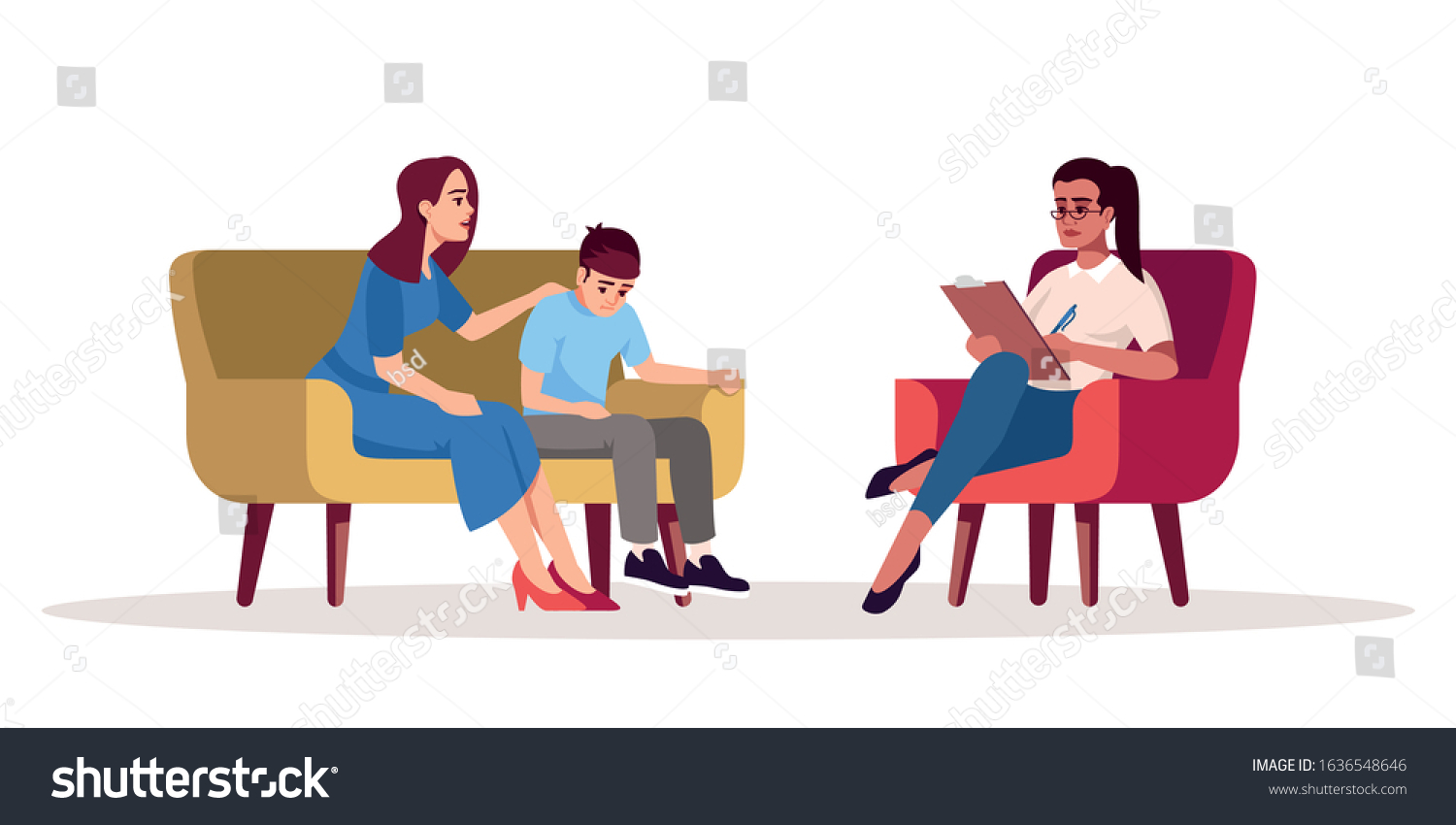 Family Psychotherapy Session Semi Flat Rgb Stock Vector (Royalty Free ... Family Psychotherapy Session Semi Flat Rgb Stock Vector (Royalty Free ...
