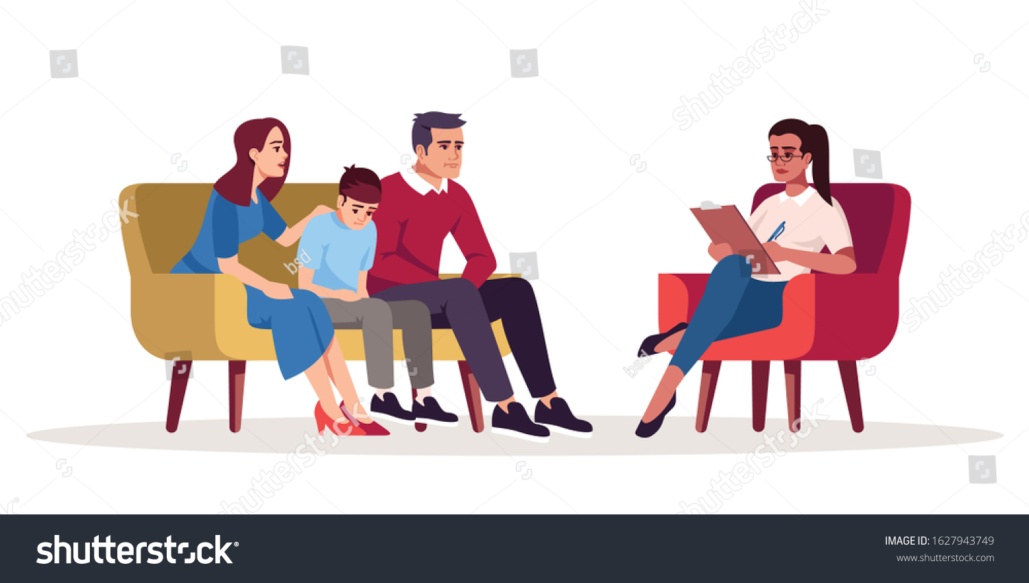 Family Therapy Session Semi Flat Rgb Stock Vector (Royalty Free ... Family Therapy Session Semi Flat Rgb Stock Vector (Royalty Free ...