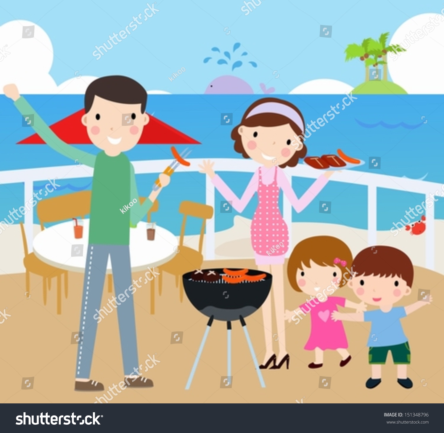 Family Time Stock Vector (Royalty Free) 151348796 | Shutterstock