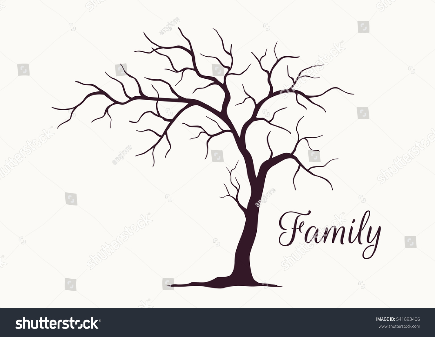 Family Tree Stock Vector (Royalty Free) 541893406