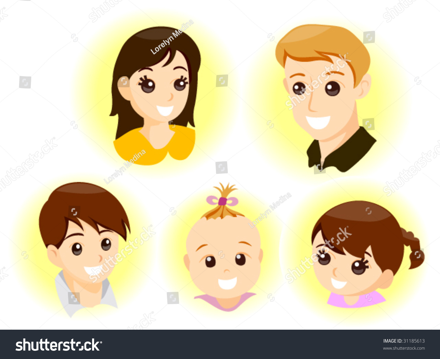 Family Vector Stock Vector (Royalty Free) 31185613 | Shutterstock