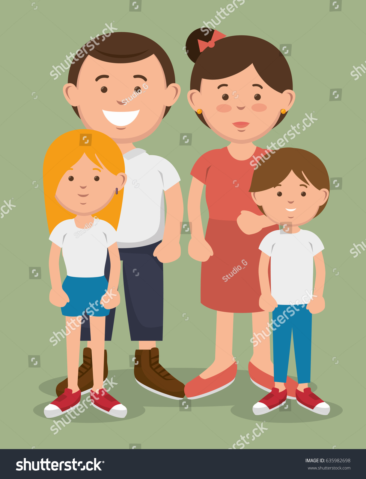 Family Vector Design Stock Vector (Royalty Free) 635982698 | Shutterstock