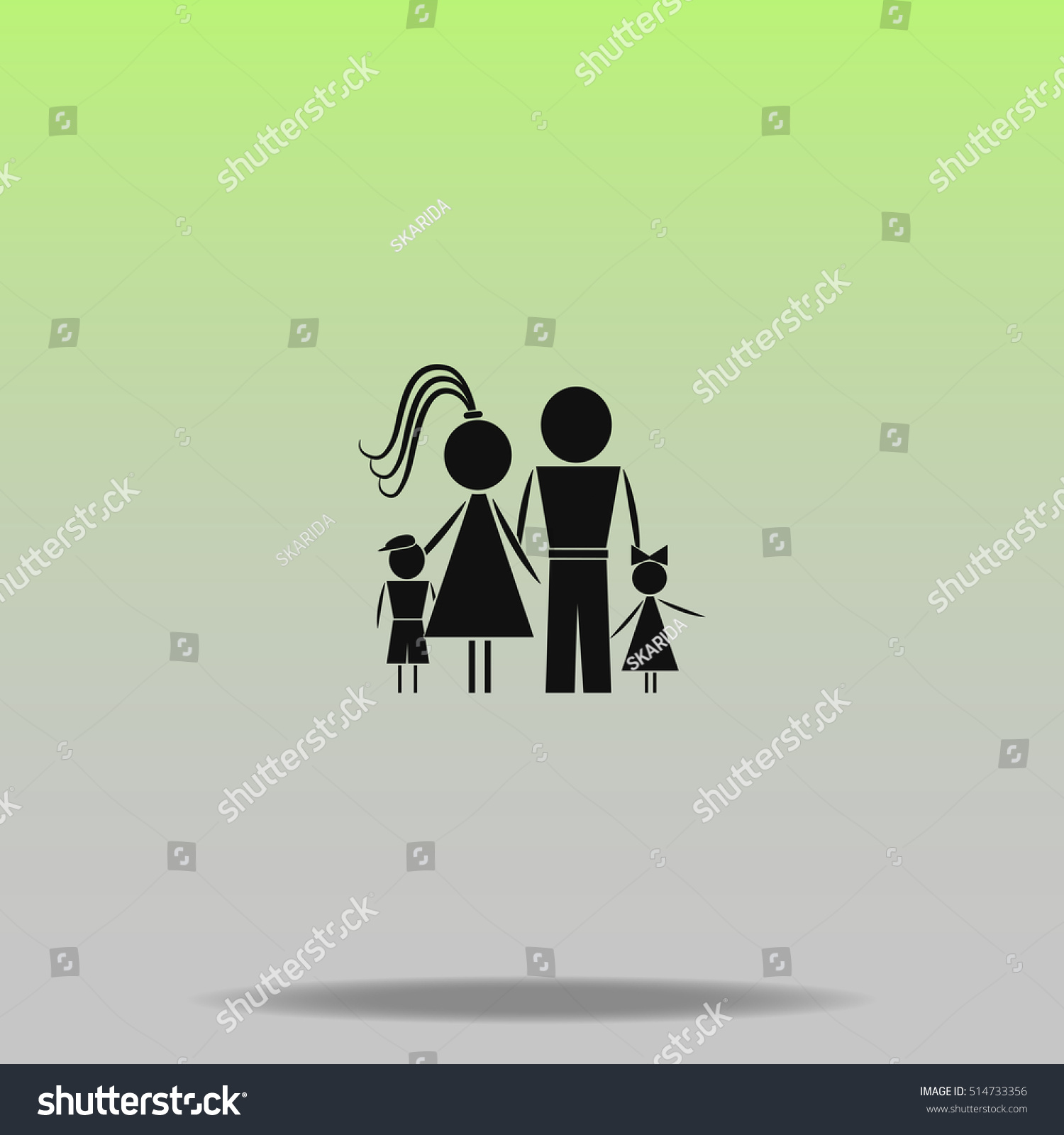 Family Vector Icon Stock Vector (Royalty Free) 514733356 | Shutterstock