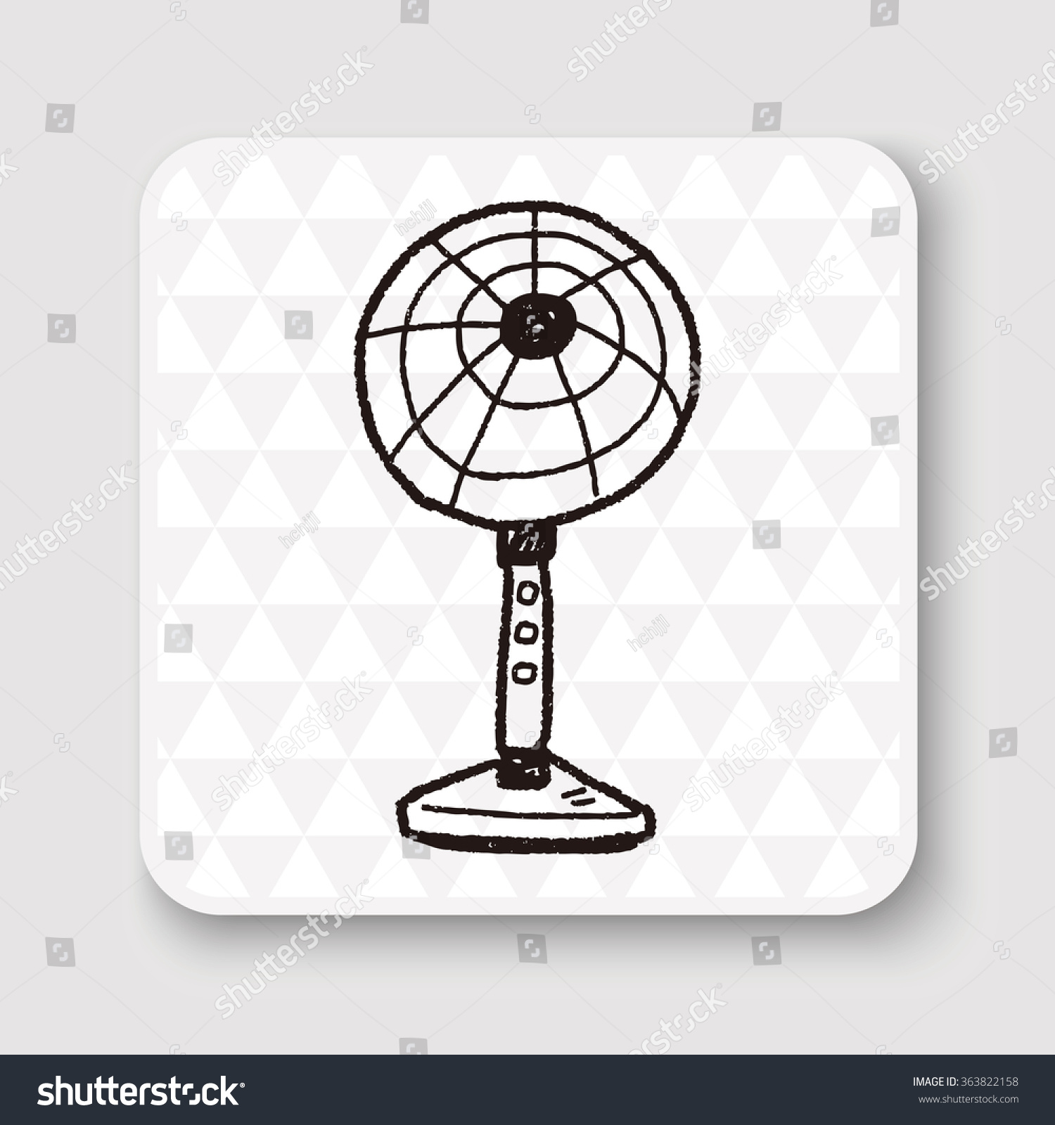 Fan Doodle Stock Vector (Royalty Free) 363822158 | Shutterstock
