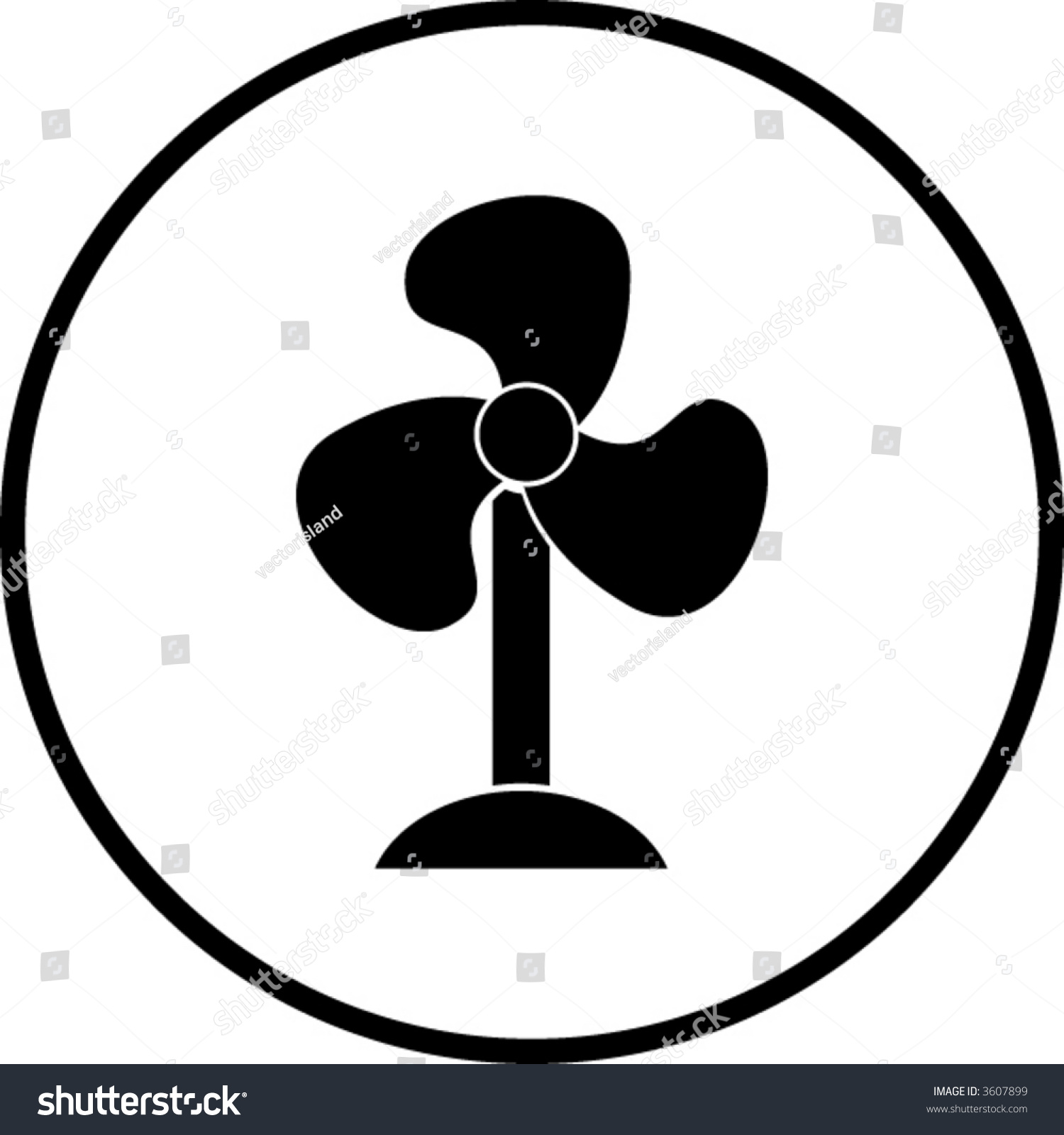 Fan Symbol Stock Vector (Royalty Free) 3607899 | Shutterstock