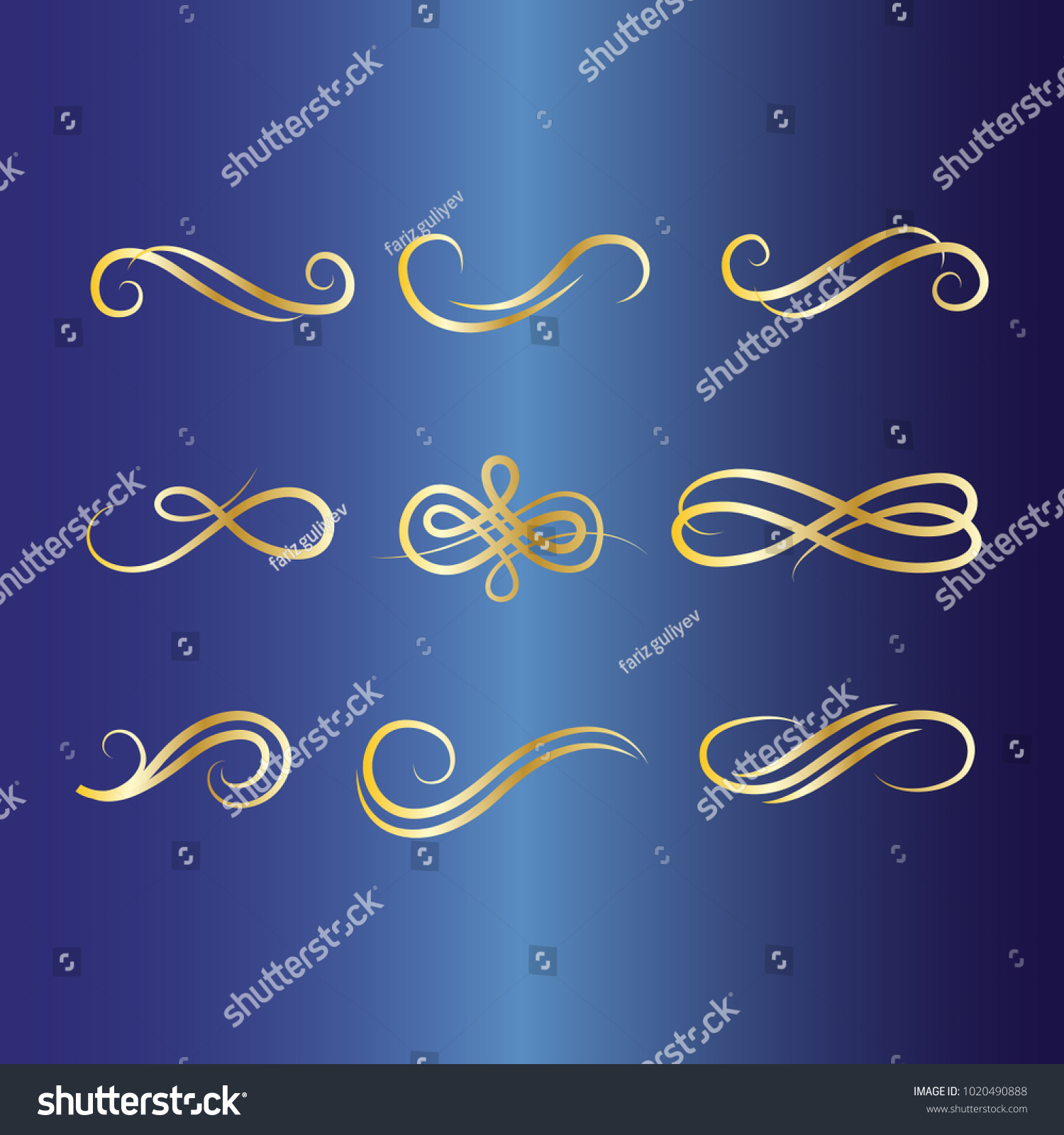 Fancy Lines Clipart Vector: vector de stock (libre de regalías ...