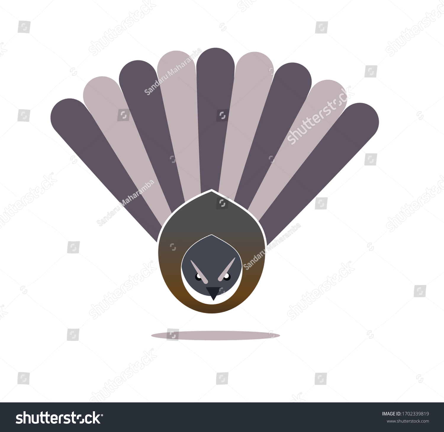 Fantail Vector Logo Icon Illustration Stock Vector (Royalty Free ...