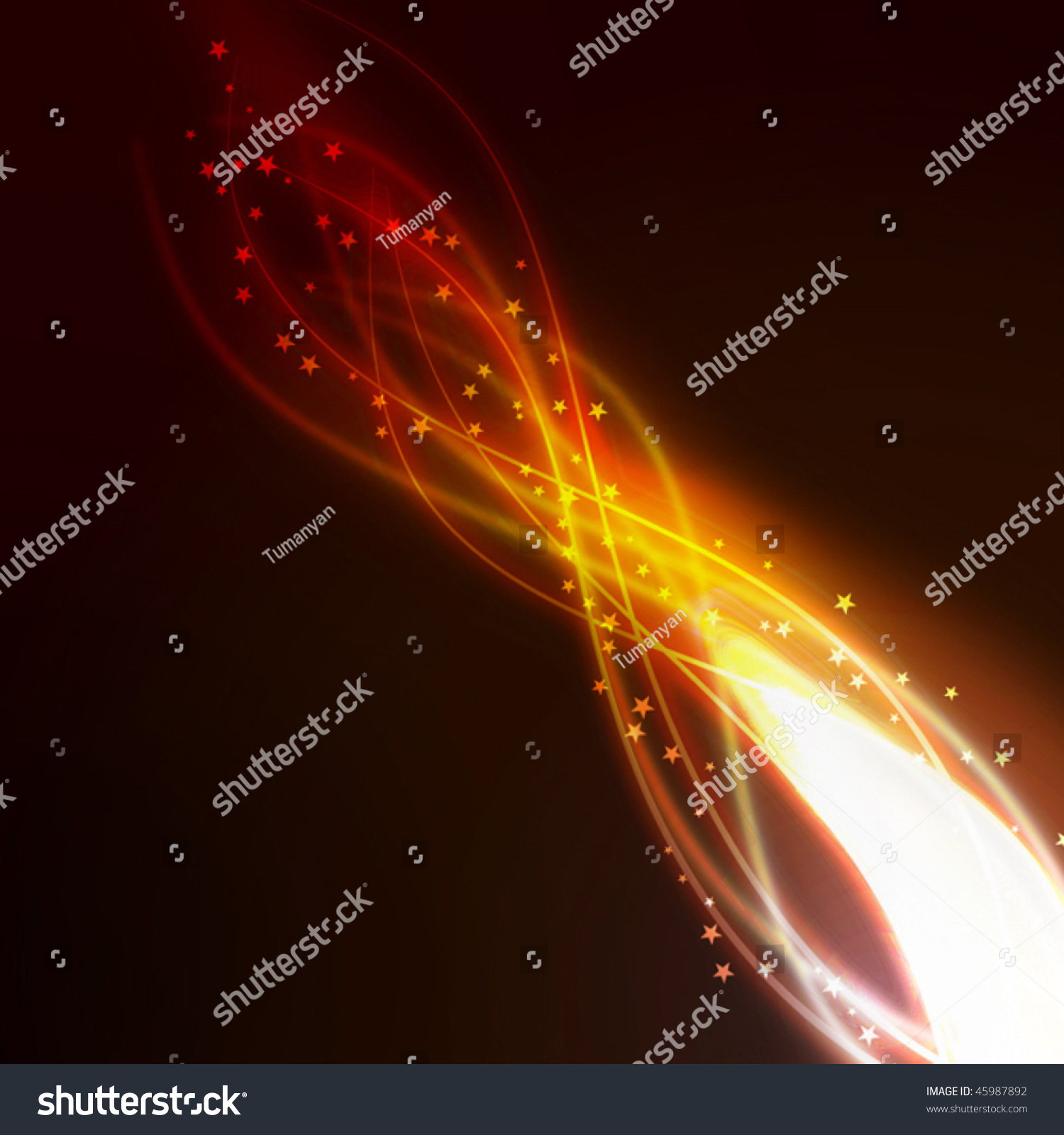 Fantasy Background Vector Illustration Stock Vector (Royalty Free) 45987892