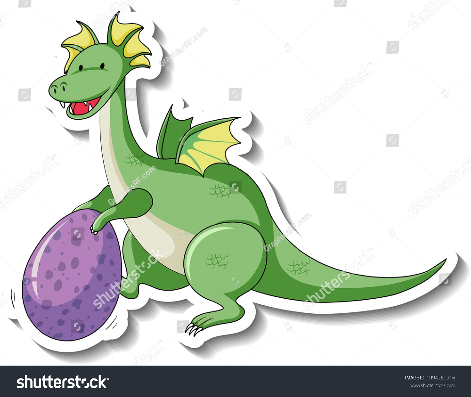 Fantasy Dragon Cartoon Character Sticker Style Stock Vector (Royalty ... Fantasy Dragon Cartoon Character Sticker Style Stock Vector (Royalty ...