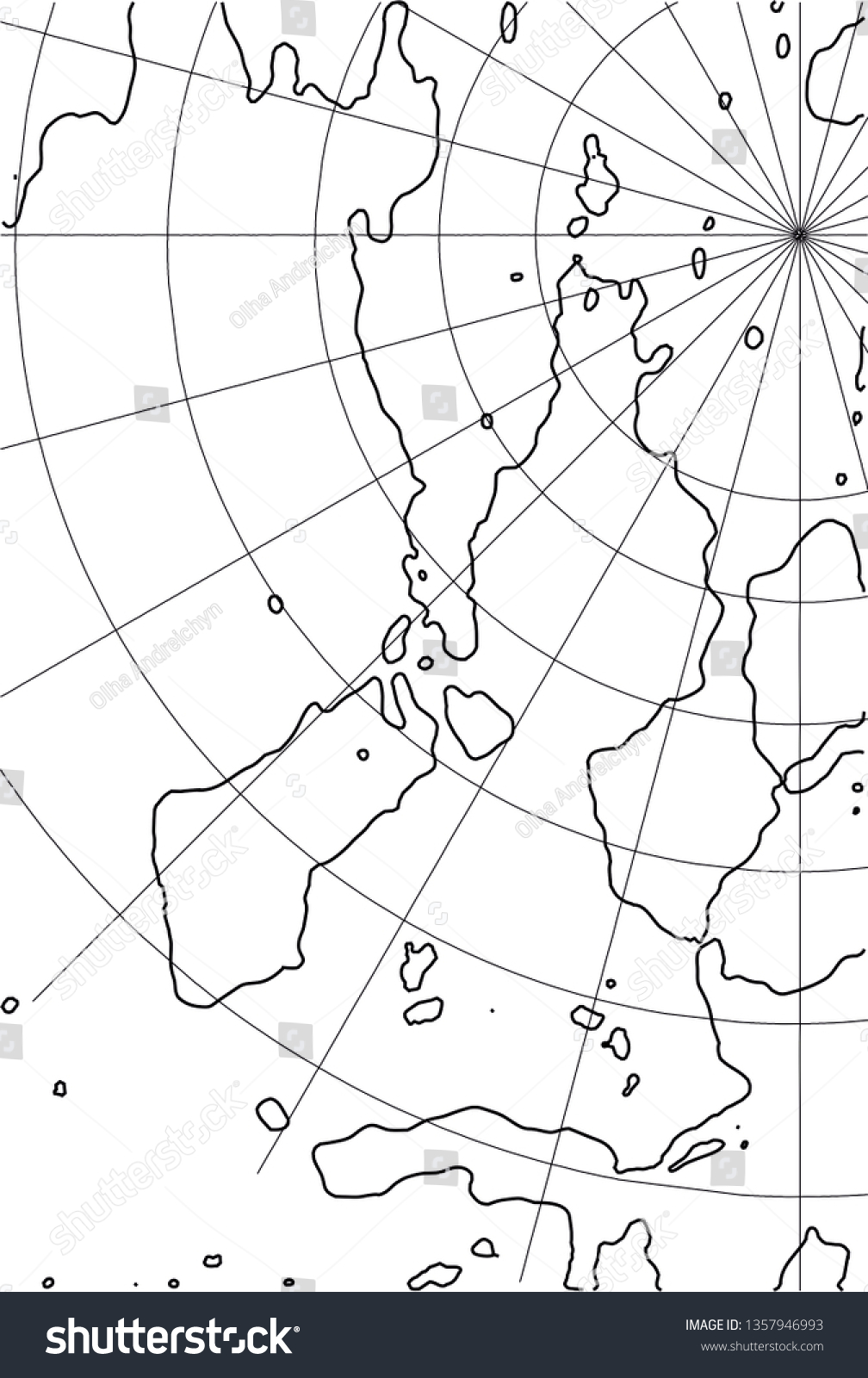 Fantasy Map Drawings: เวกเตอร์สต็อก (ปลอดค่าลิขสิทธิ์) 1357946993 ...