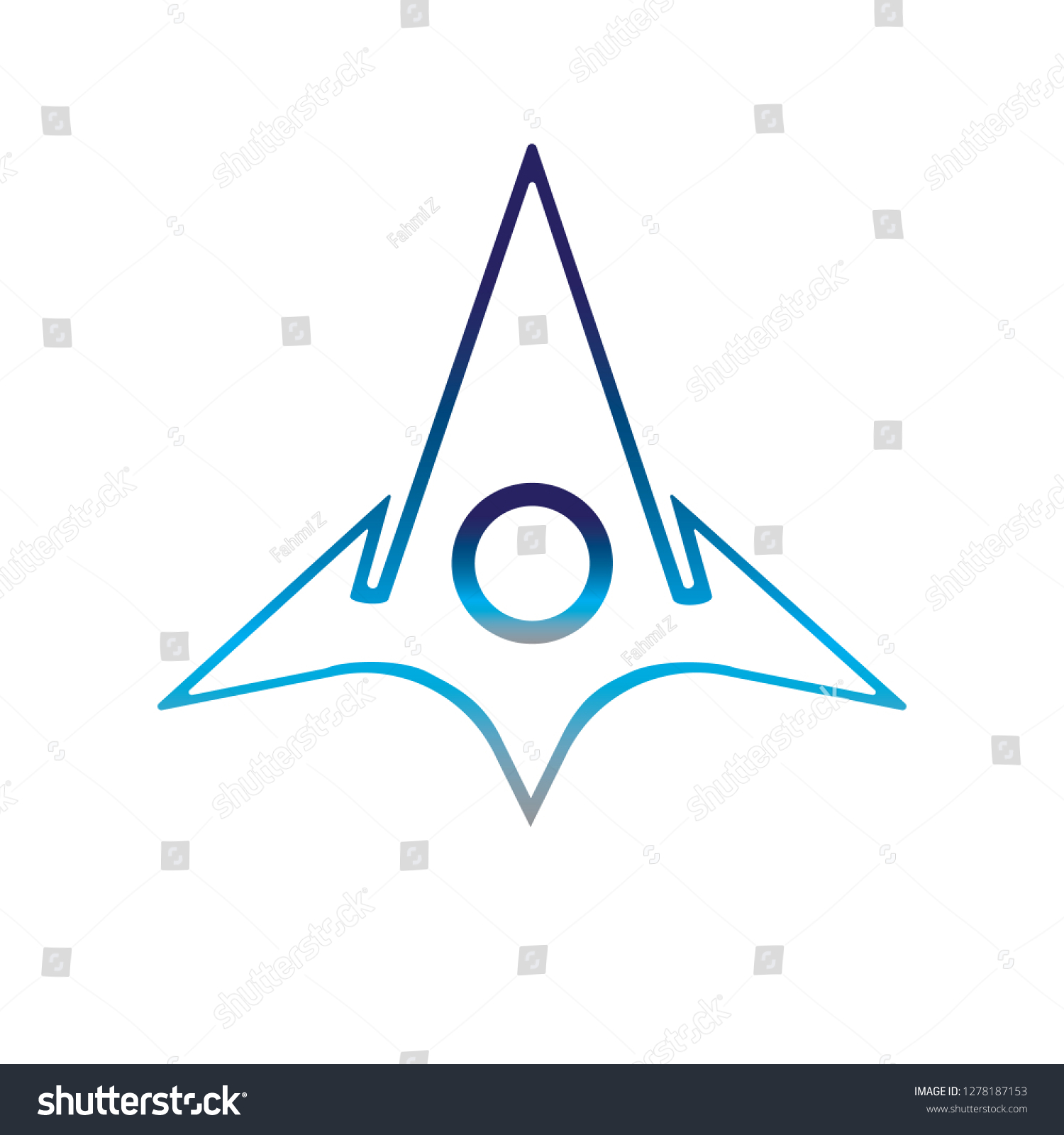 Fantasy Spaceship Logo Icon Vector Stock Vector (Royalty Free ...