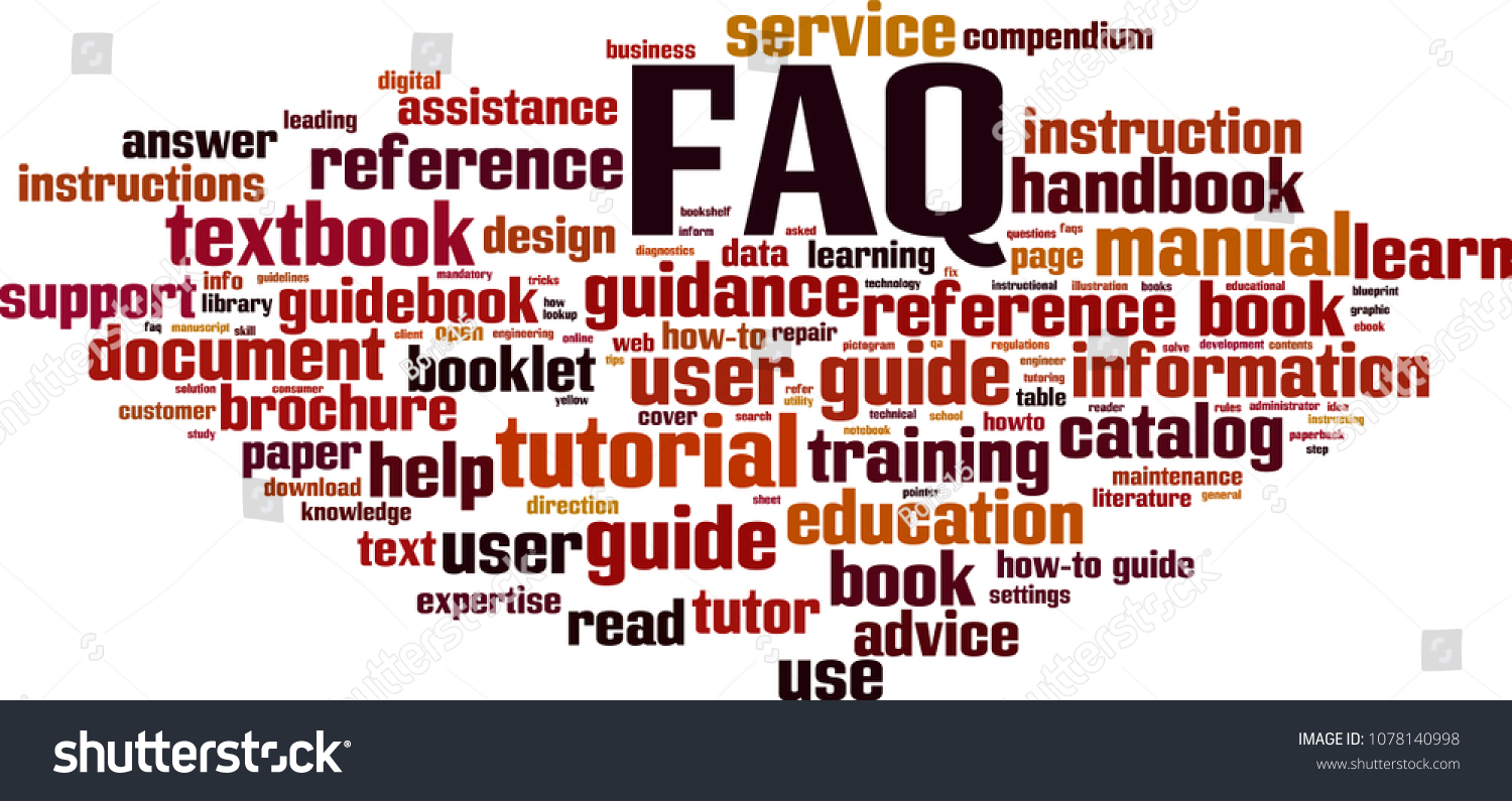 Faq Word Cloud Concept Vector Illustration Stock Vector (Royalty Free ...