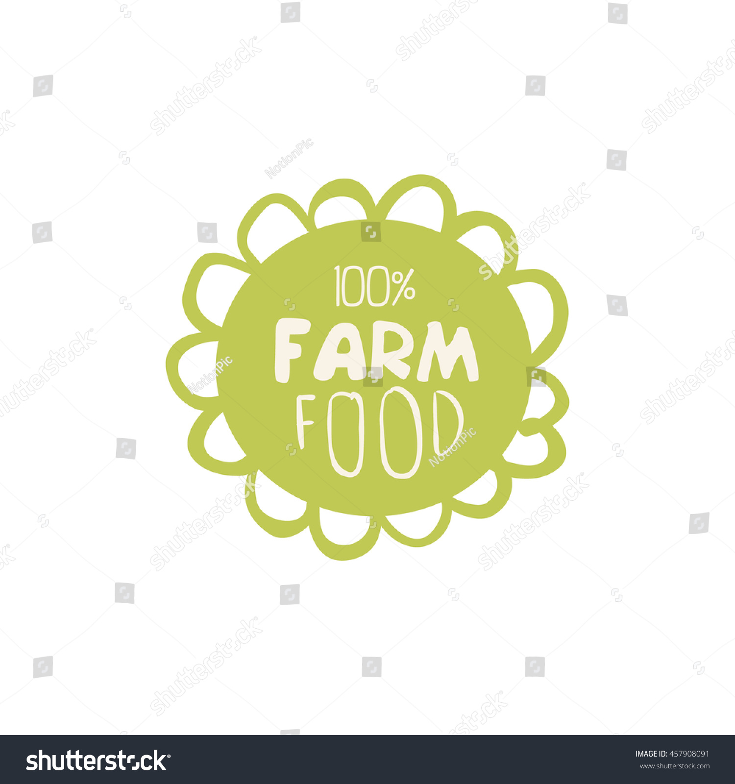 Farm Food Label Design Stock Vector (Royalty Free) 457908091