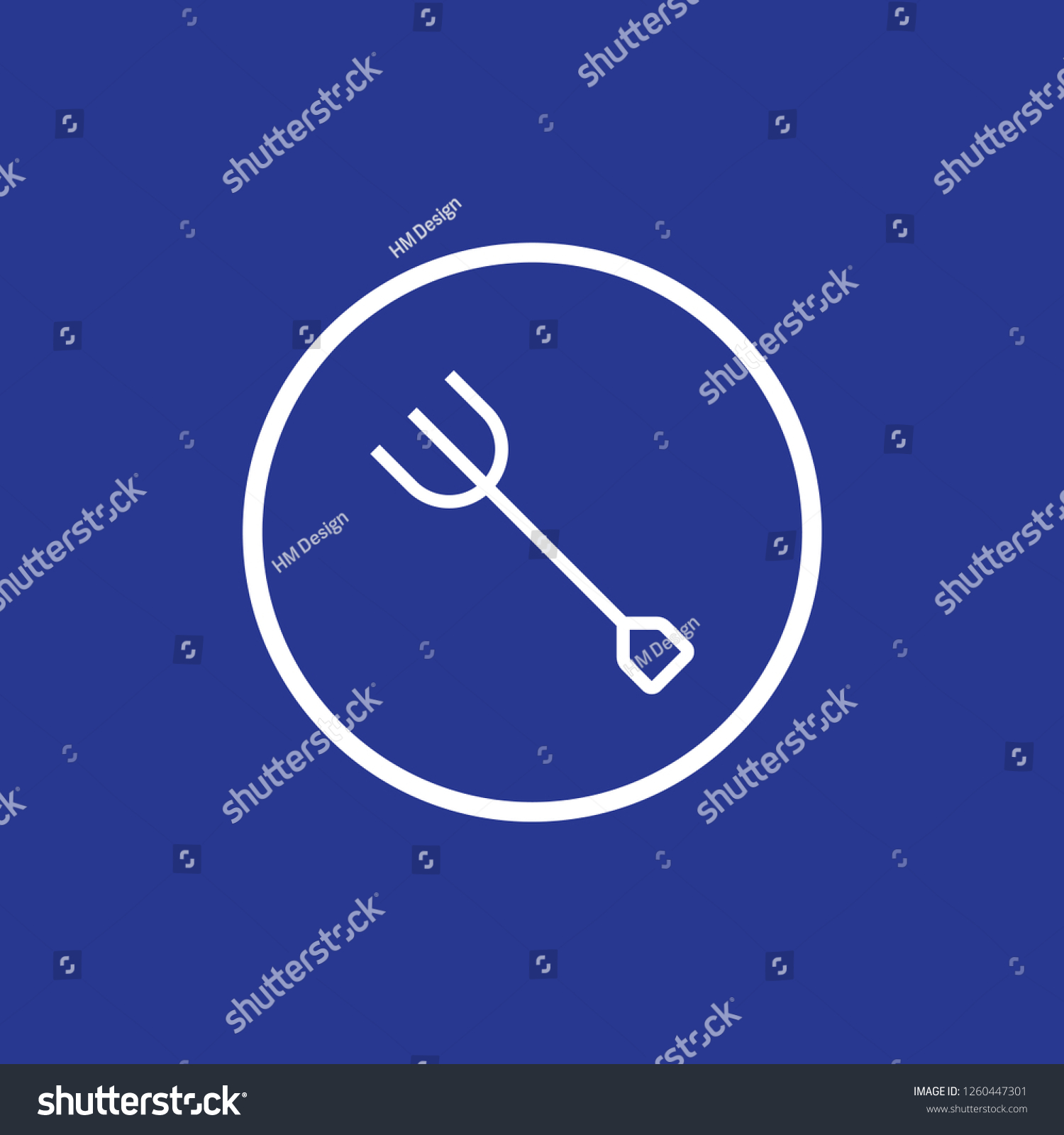Farm Fork Icon Vector Stock Vector (Royalty Free) 1260447301 | Shutterstock