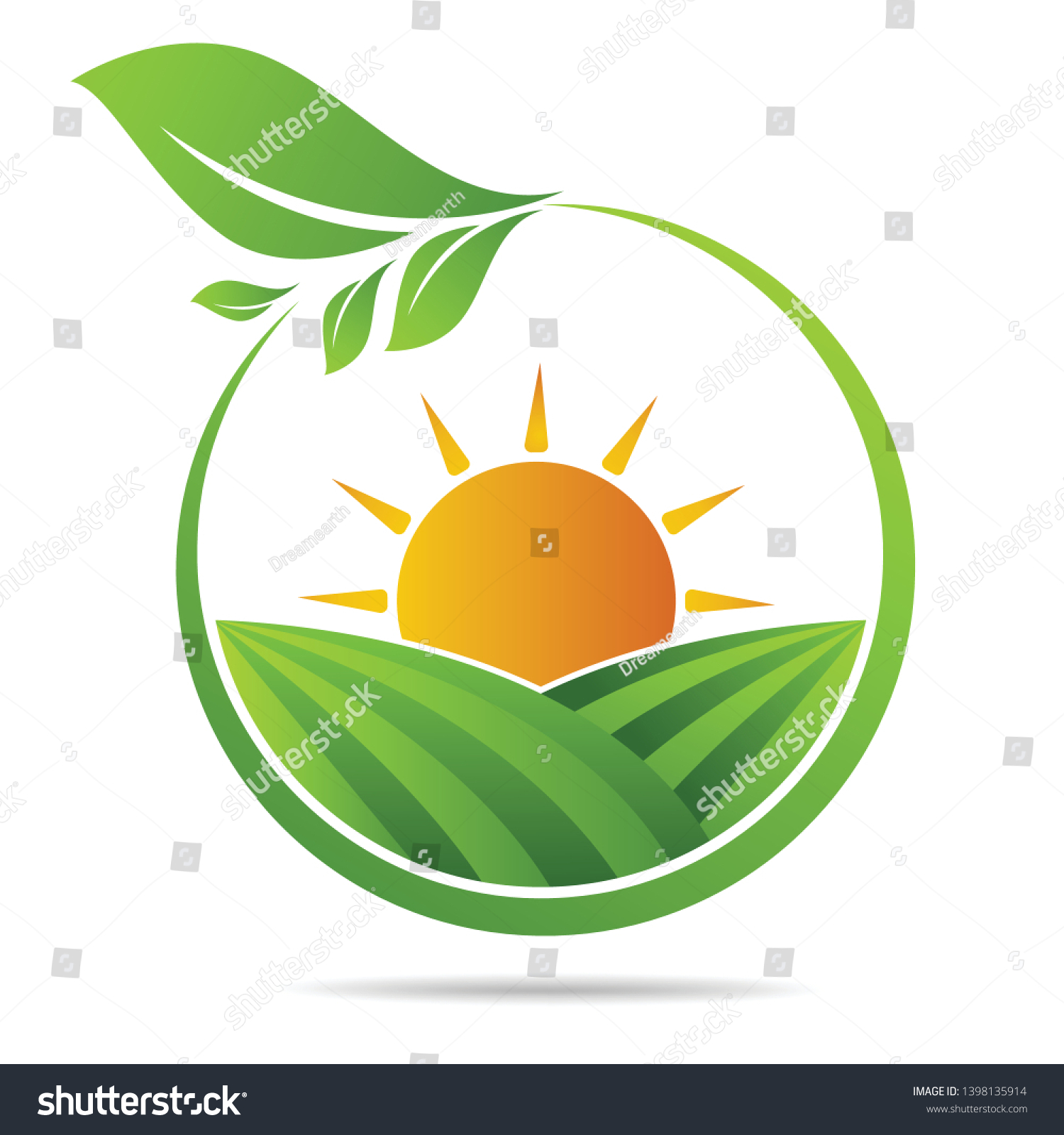 Farm Icon Concept Logo Full Vector: เวกเตอร์สต็อก (ปลอดค่าลิขสิทธิ์ ...