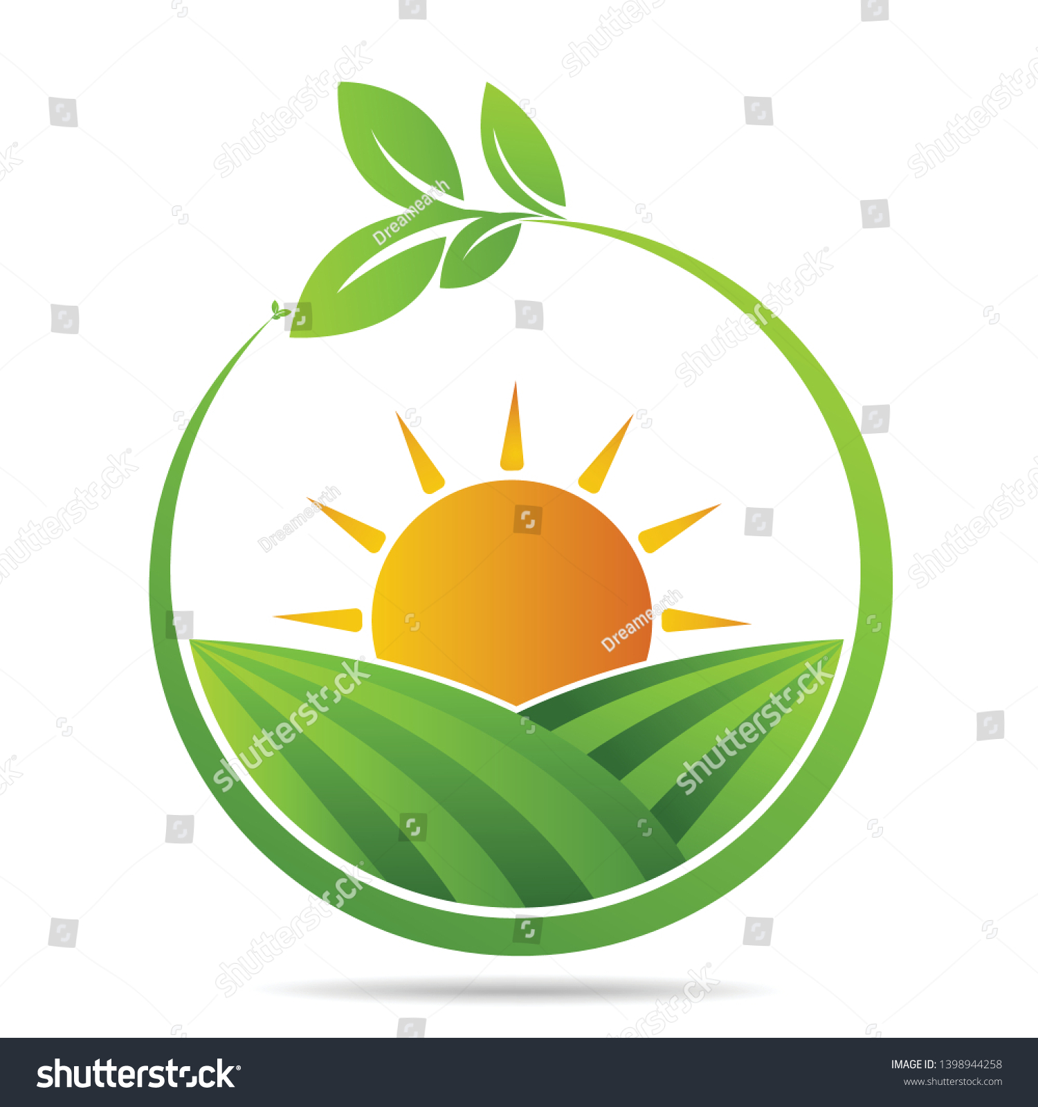 Farm Icon Concept Logo Full Vector: เวกเตอร์สต็อก (ปลอดค่าลิขสิทธิ์ ...