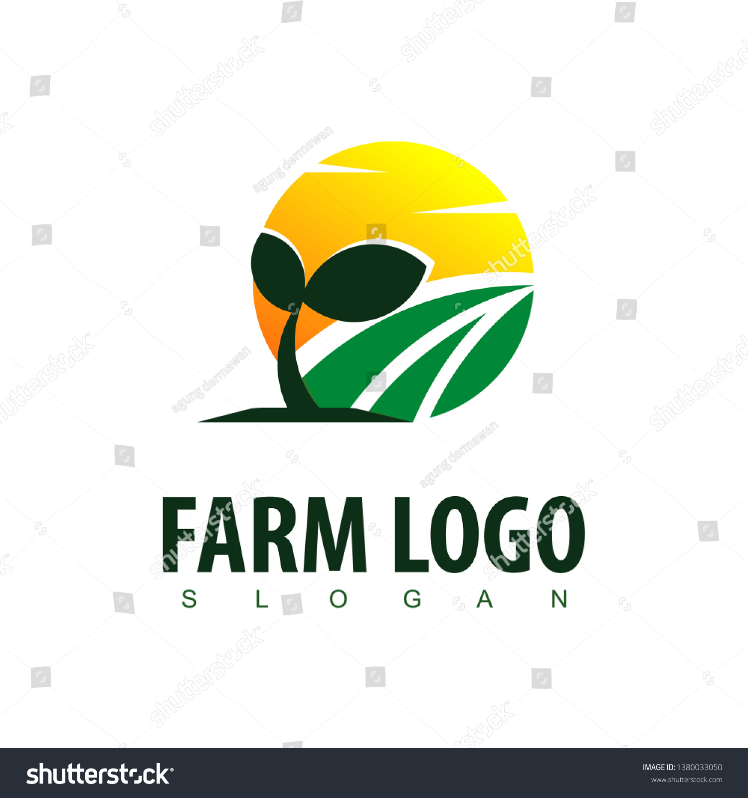Farm Logo Design Stock Vector (Royalty Free) 1380033050 | Shutterstock