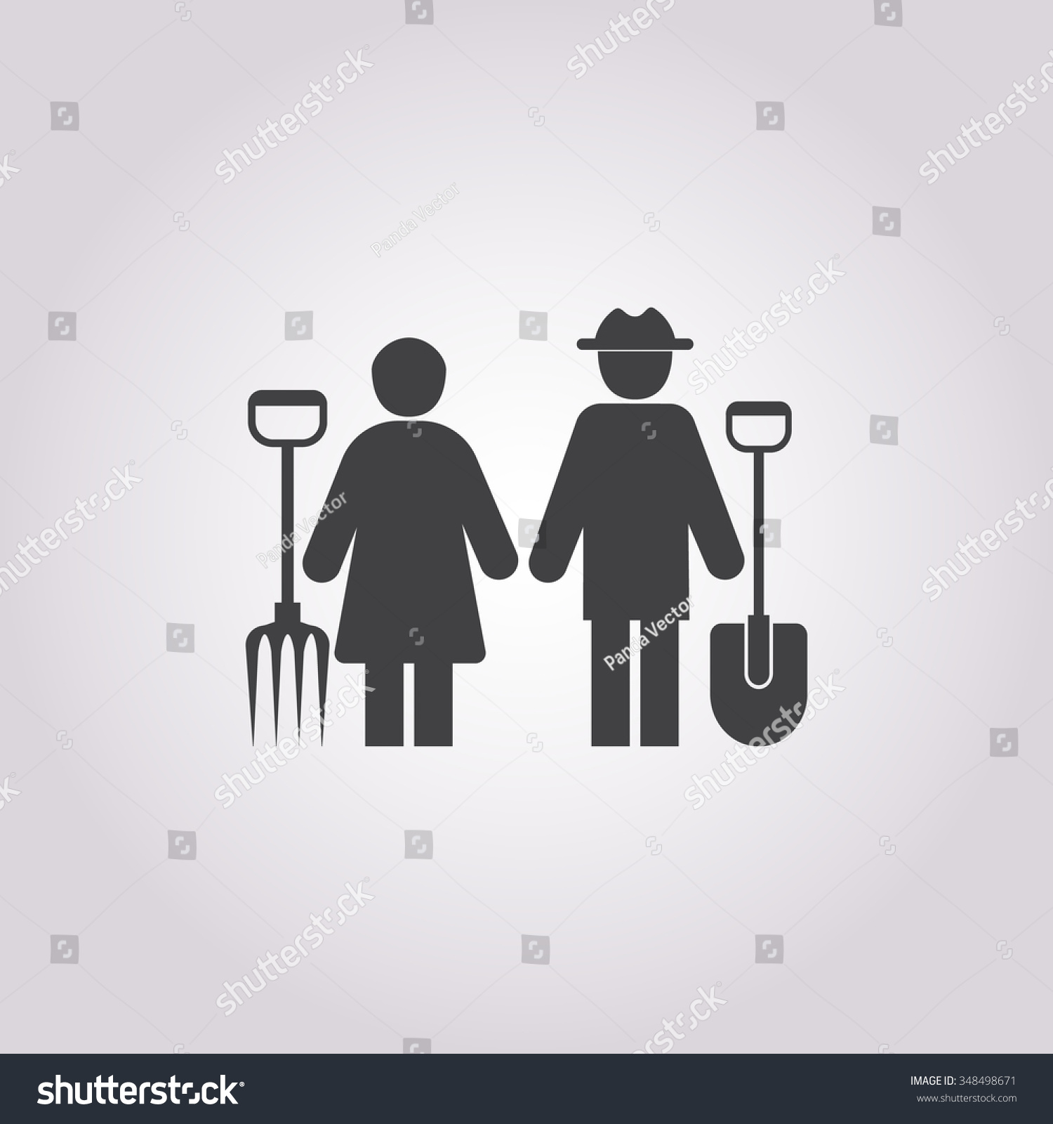 Farmers Icon Stock Vector (Royalty Free) 348498671 | Shutterstock
