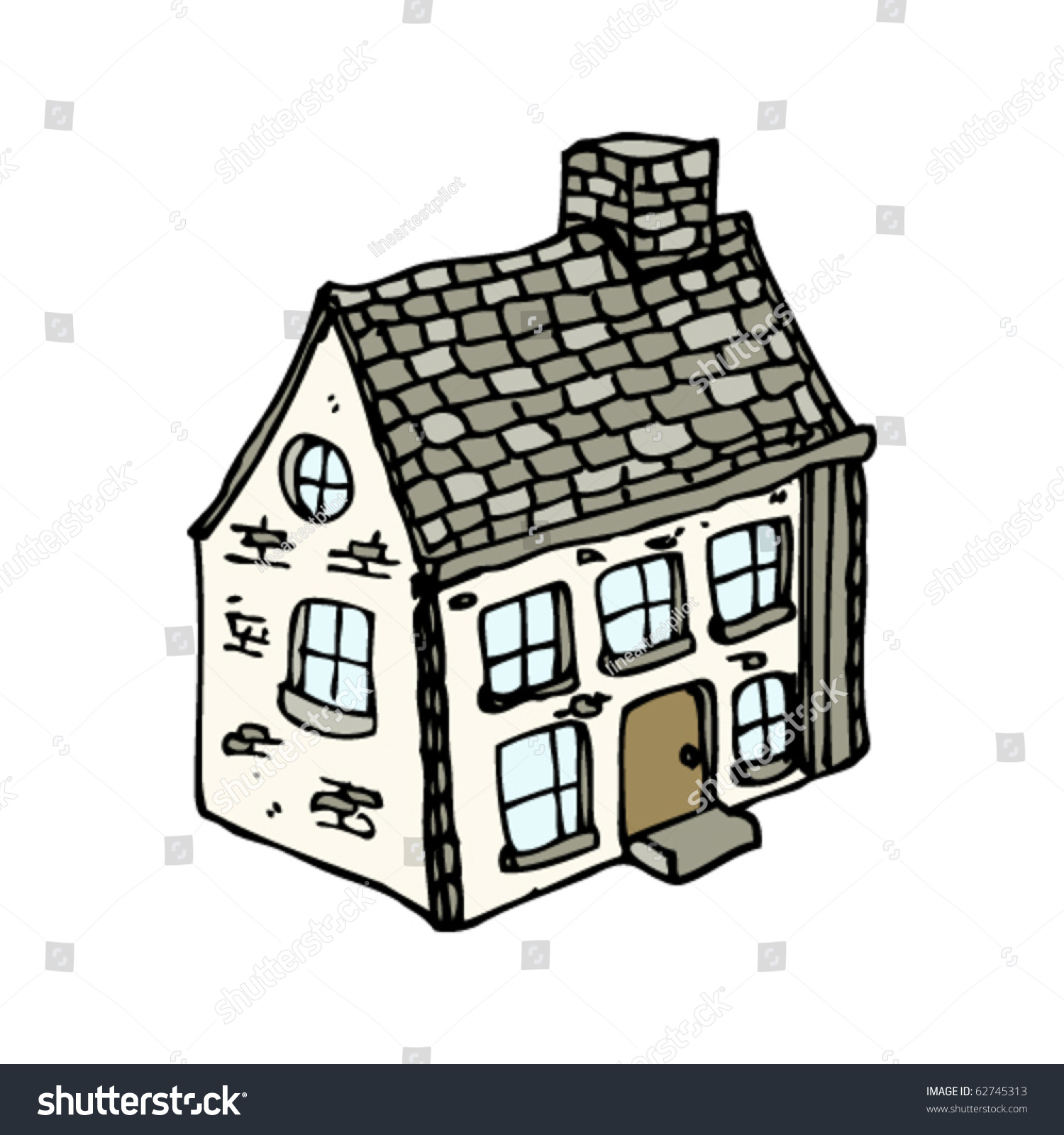 Farmhouse Cartoon Stock Vector (Royalty Free) 62745313