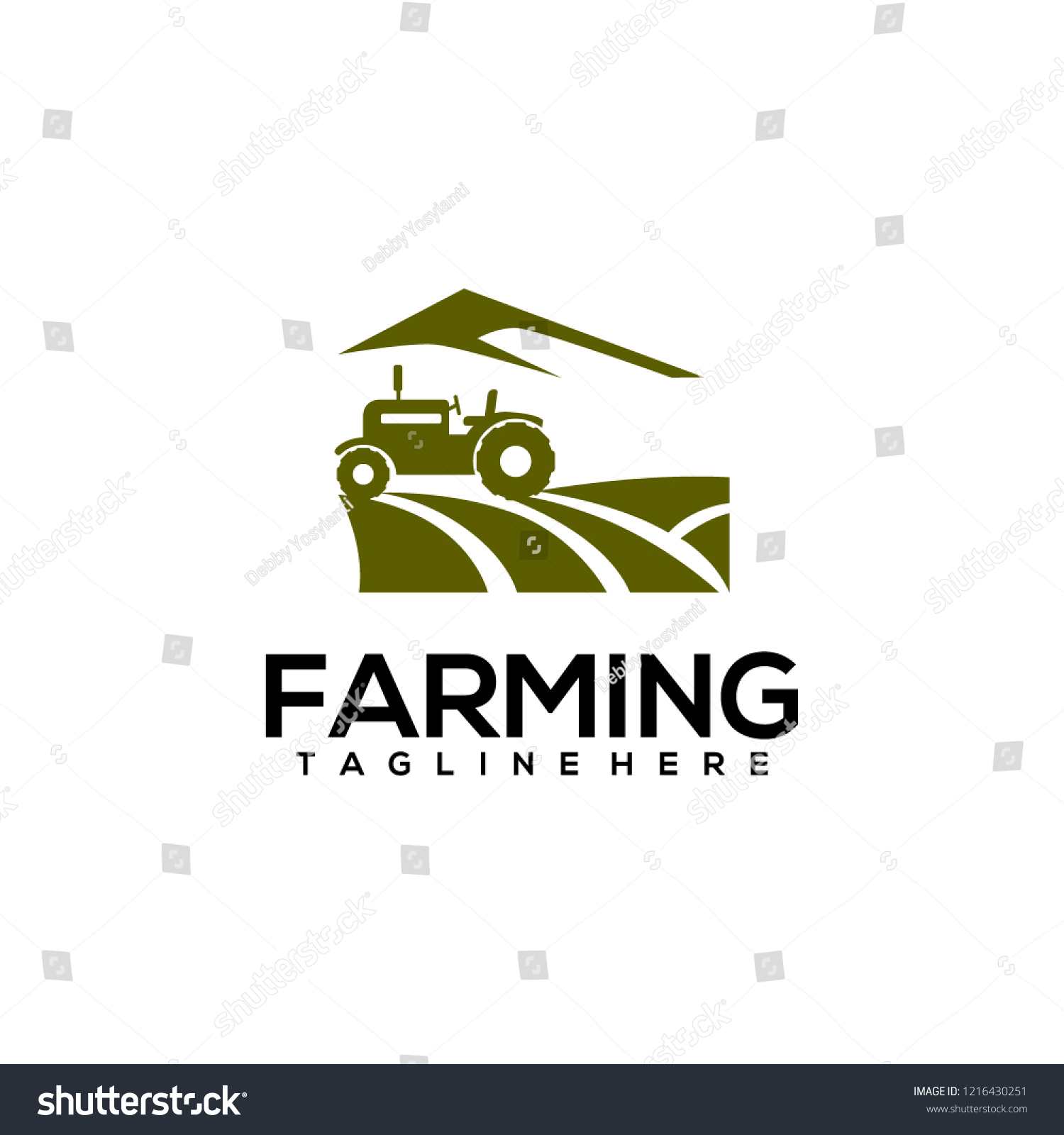 Farming Logo Design Stock Vector (Royalty Free) 1216430251 | Shutterstock