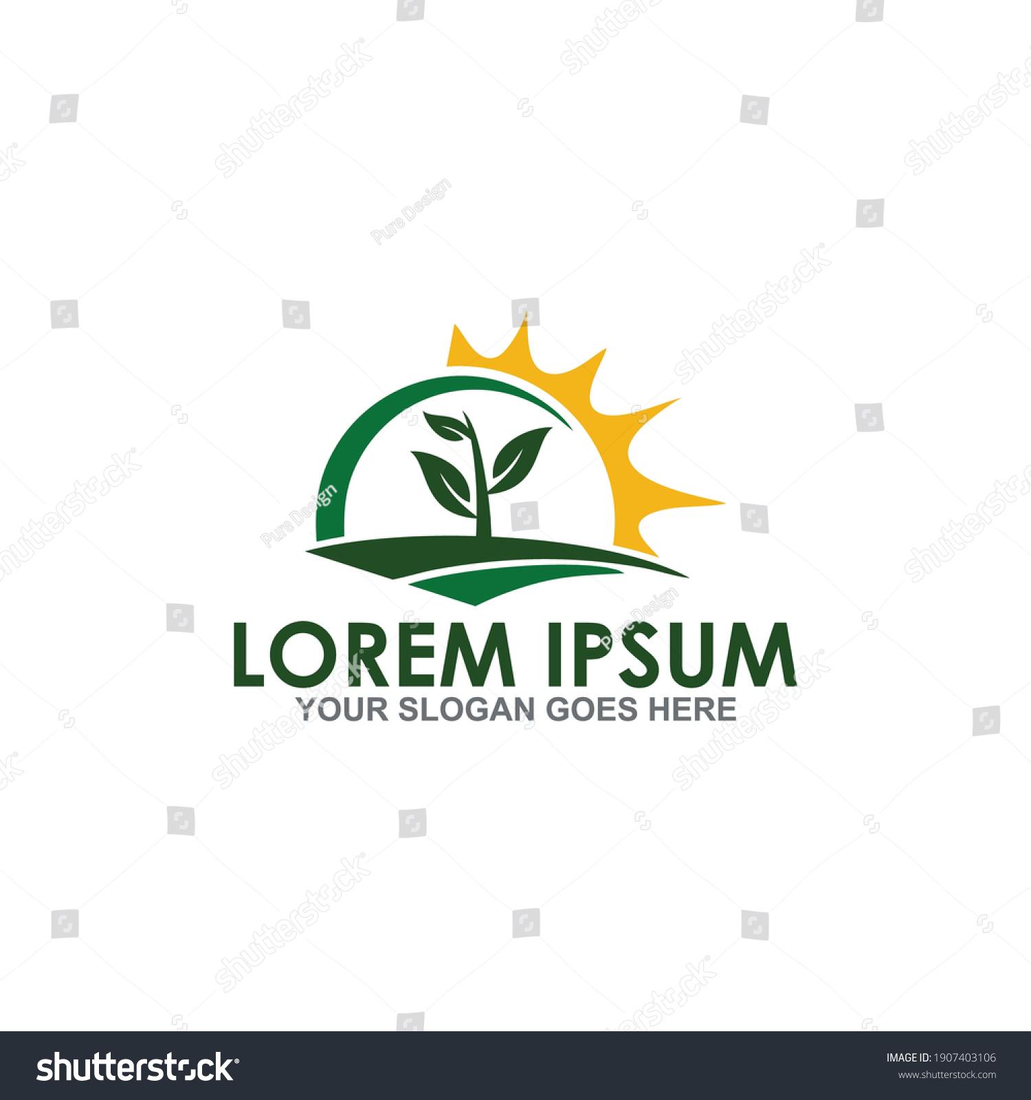 Farming Vector Agriculture Logo Vector Stock Vector (Royalty Free ...