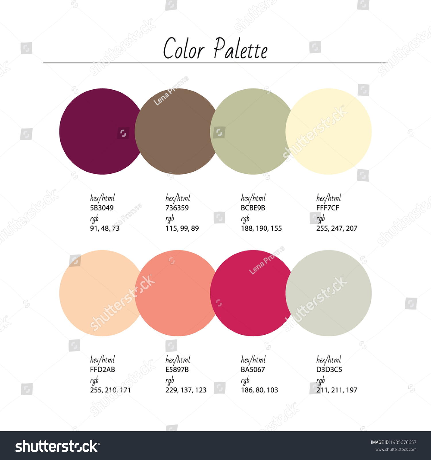 Fashionable Color Palette Trendy Colors Fashion Stock Vector (Royalty ... Fashionable Color Palette Trendy Colors Fashion Stock Vector (Royalty ...