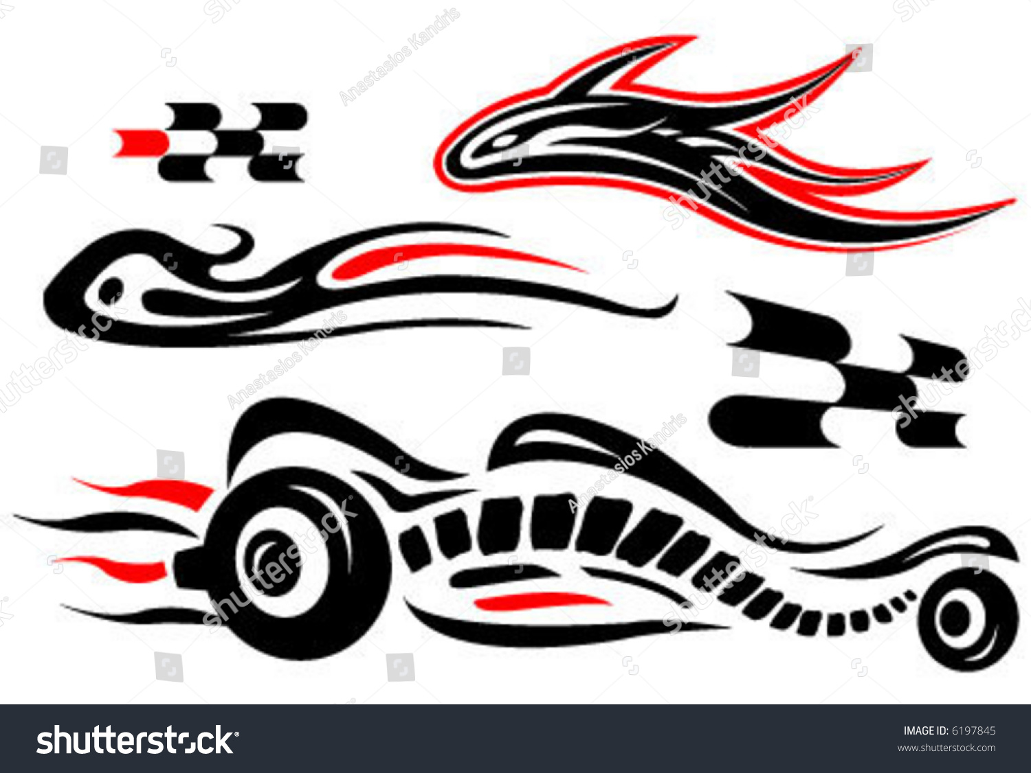 Fast Furious Vector Icon Set Stock Vector (Royalty Free) 6197845 ...