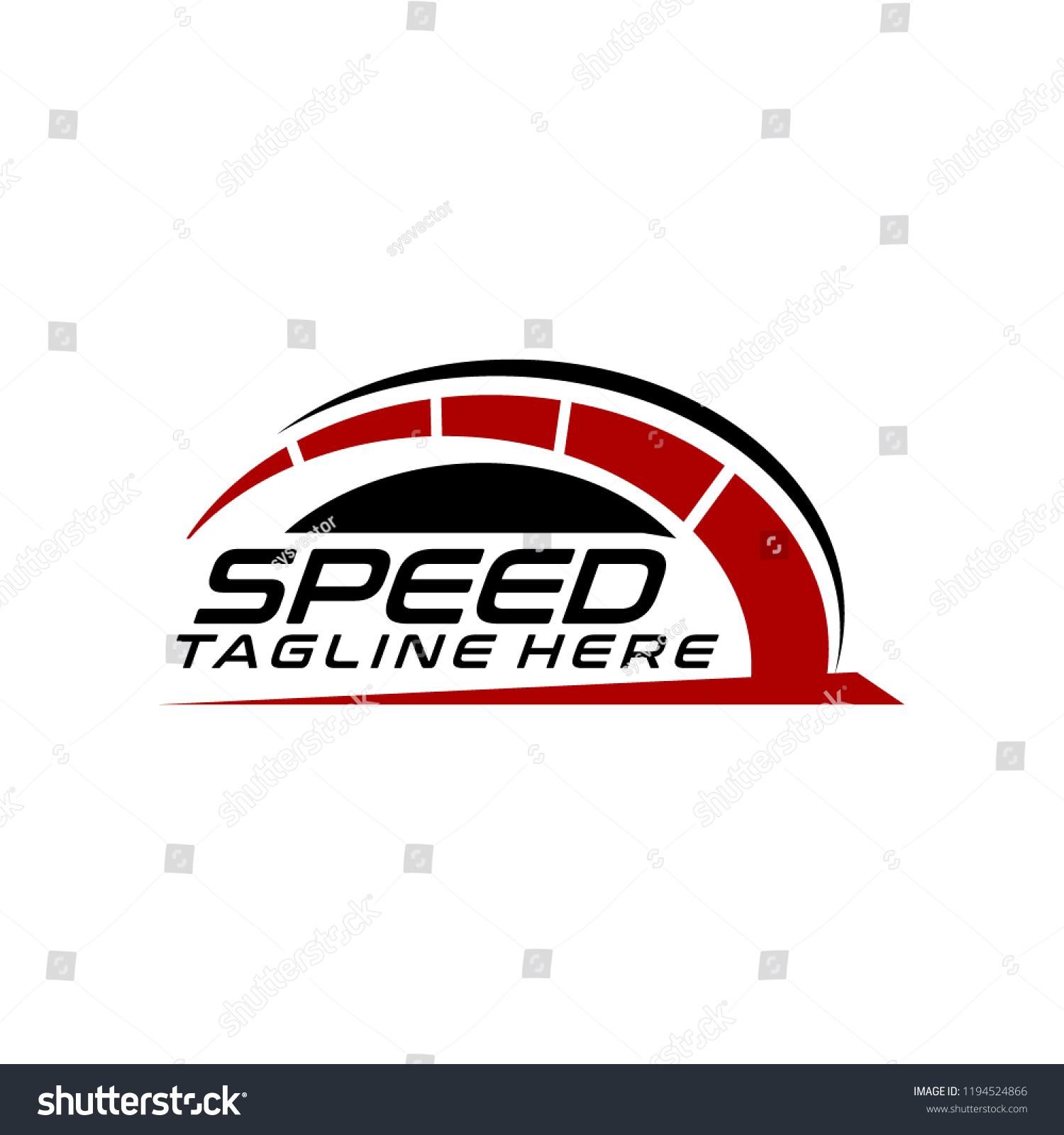 Fast Speed Logo Template Vector: vector de stock (libre de regalías ...