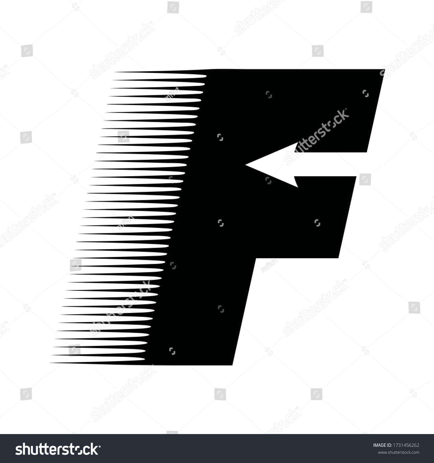 Fast Arrow Logo Type Illustration Simple Stock Vector (Royalty Free ...
