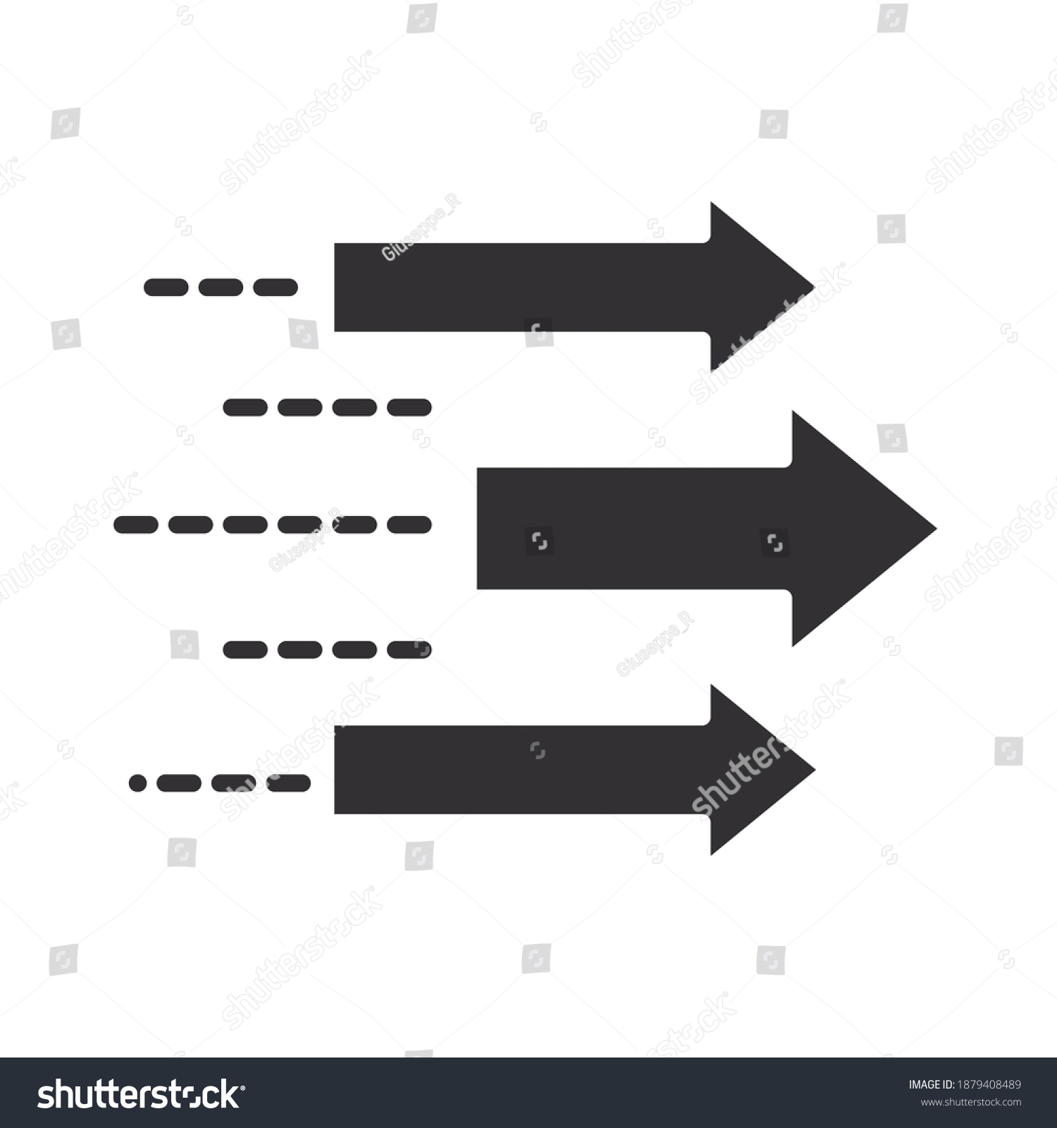Fast Arrows Guide Direction Vector Illustration Stock Vector (Royalty ...