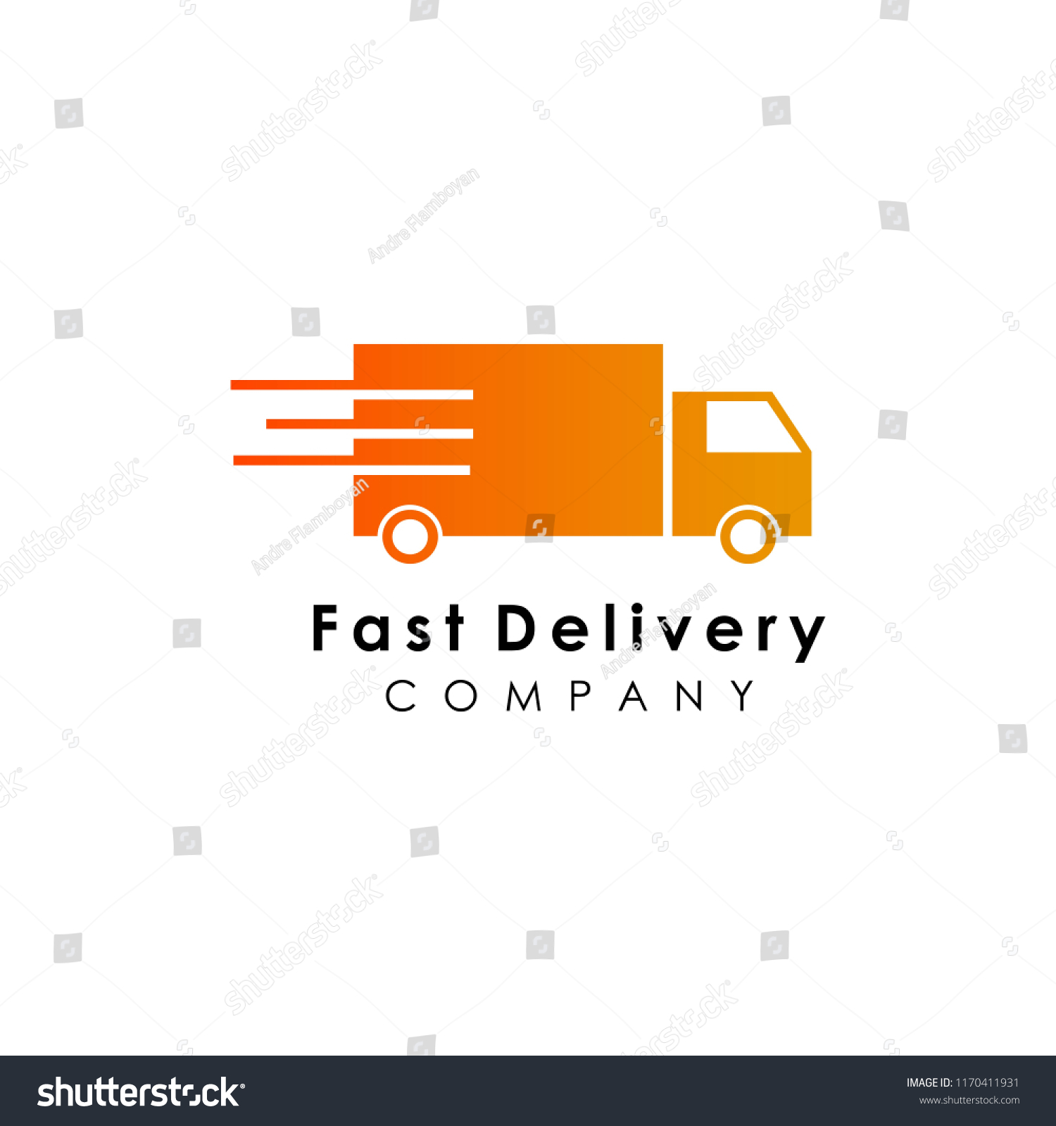 Fast Delivery Logo Design Stock Vector (Royalty Free) 1170411931
