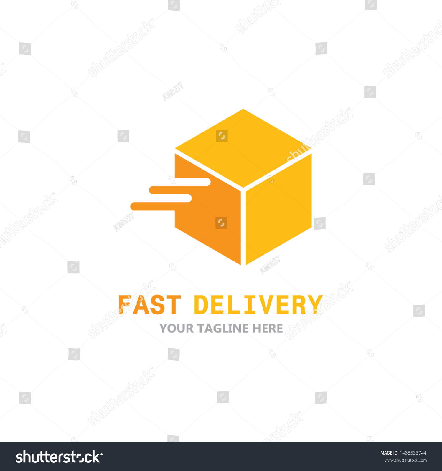 Fast Delivery Logo Ilustration Vector Stock Vector (Royalty Free ...