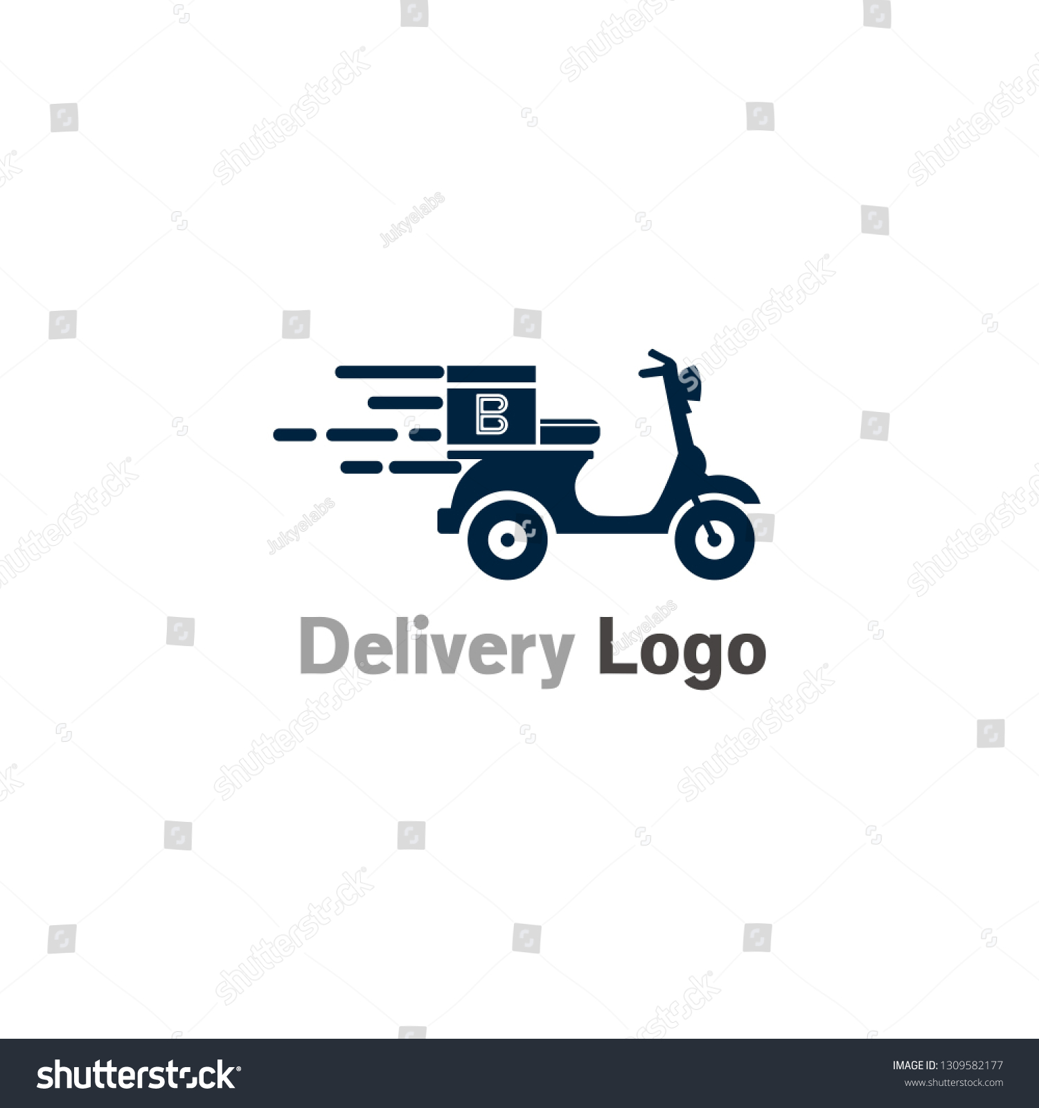 Fast Delivery Motorcycle Logo Vector Stock Vector (Royalty Free ...