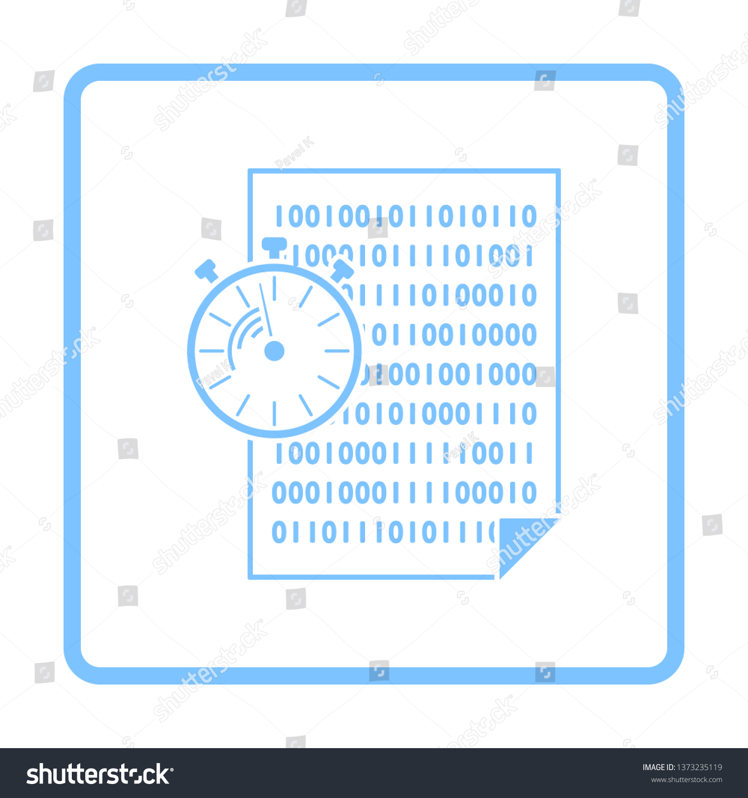Fast Development Icon Blue Frame Design Stock Vector (Royalty Free ...