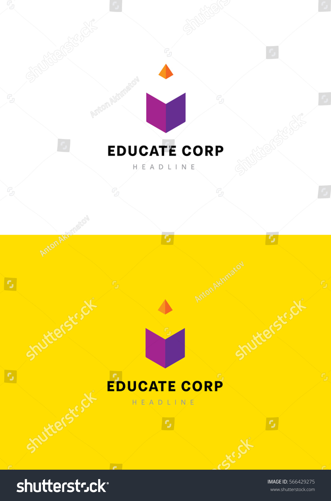 Fast Educate Logo Template Stock Vector (Royalty Free) 566429275 ...