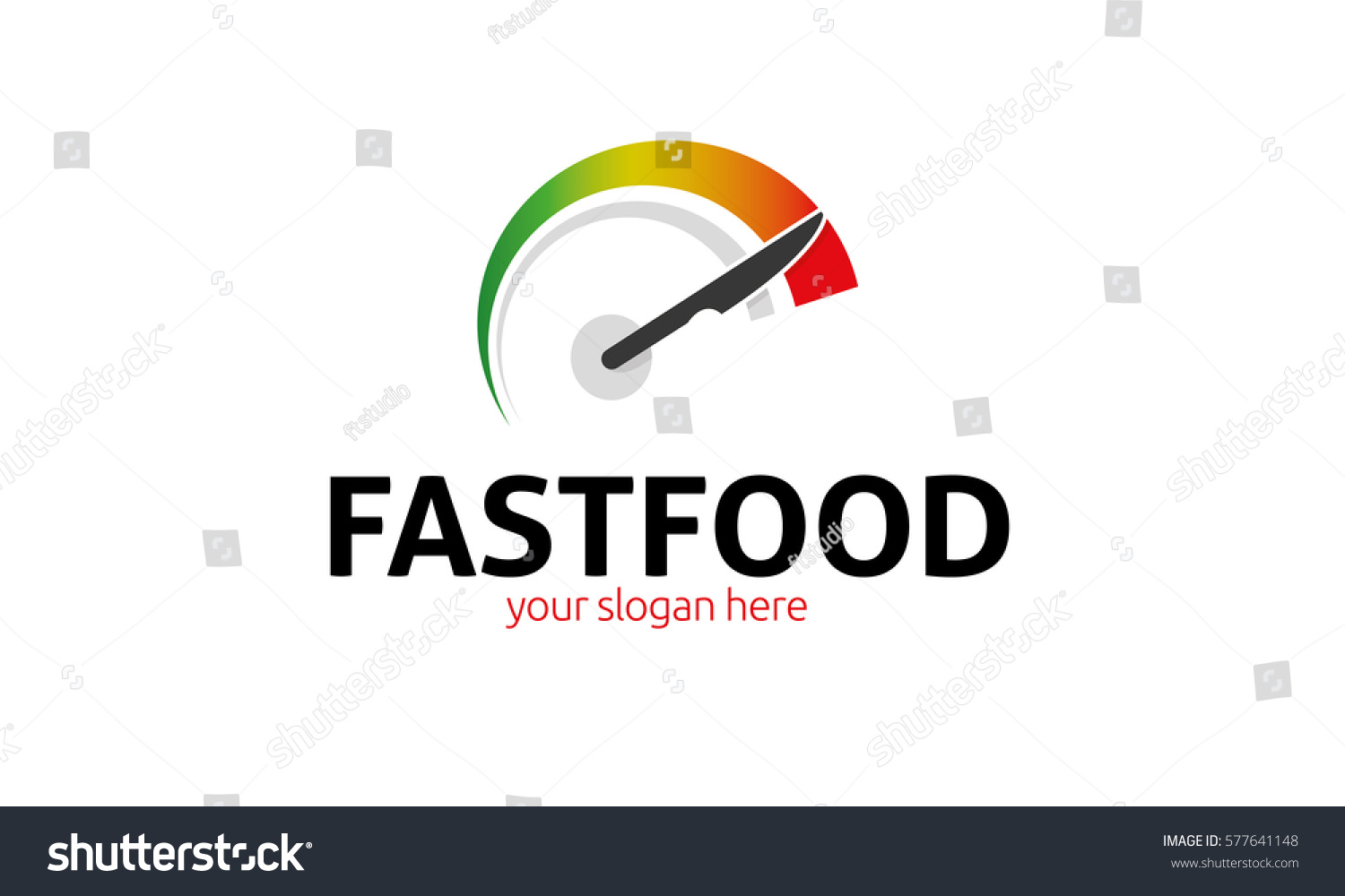Fast Food Logo Stock Vector (Royalty Free) 577641148 | Shutterstock