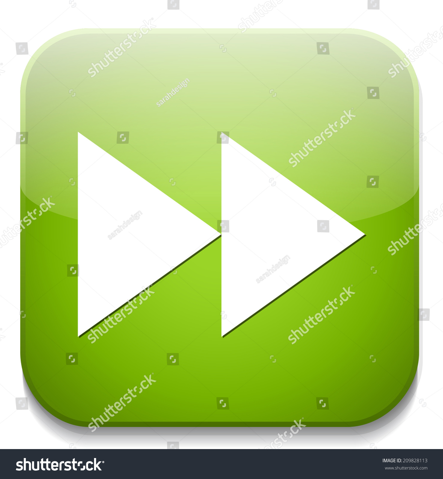 Fastforward Button Stock Vector (Royalty Free) 209828113 | Shutterstock
